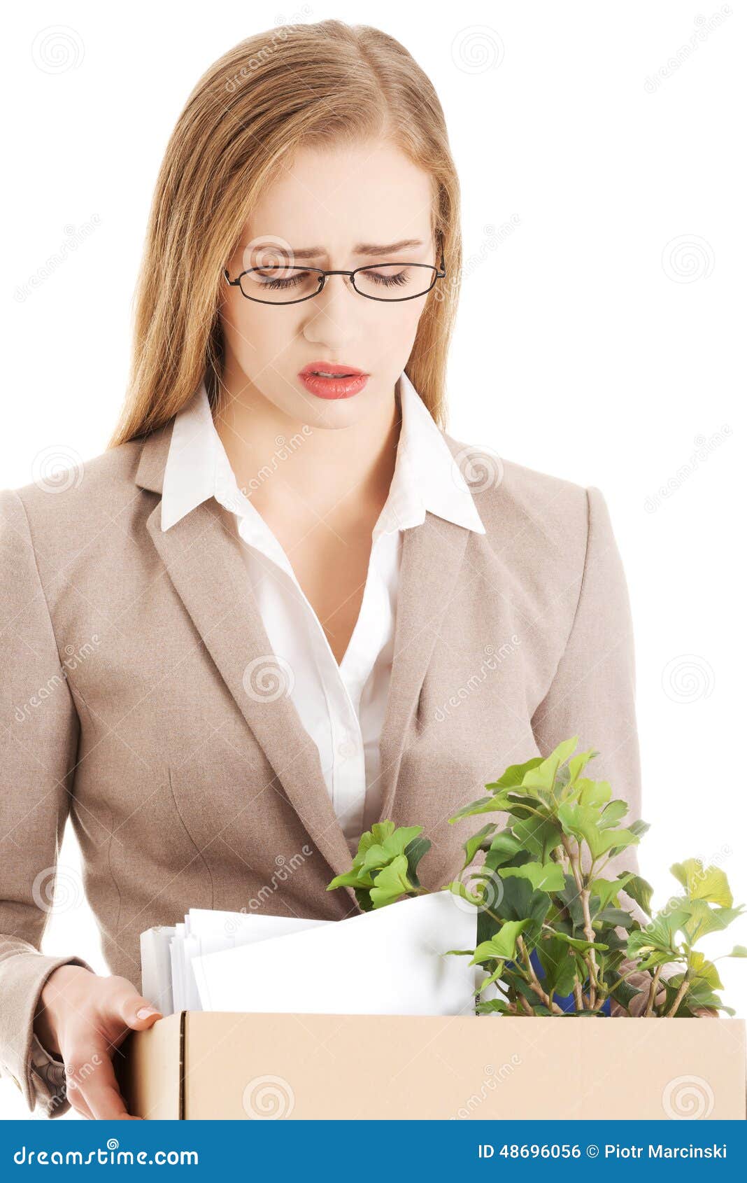 Entlassene Frau stockfoto. Bild von unternehmen, person - 48696056