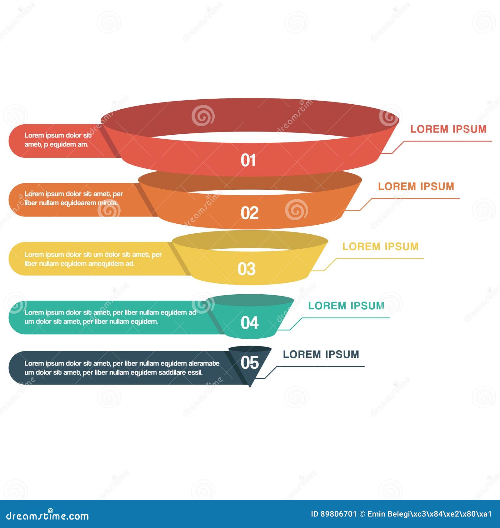 Entonnoir D'infographics D'affaires Illustration de Vecteur ...