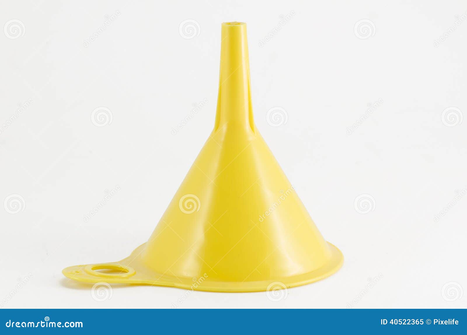 Entonnoir jaune image stock. Image du horizontal, dispositif - 40522365