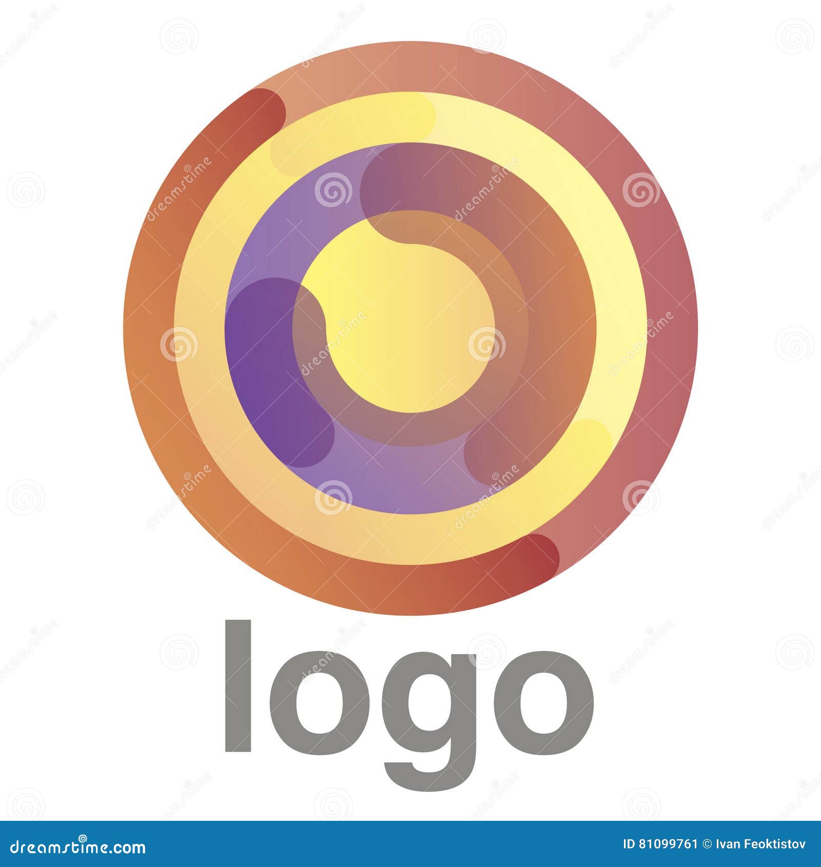 Entoure le concept de logo illustration de vecteur. Illustration du ...