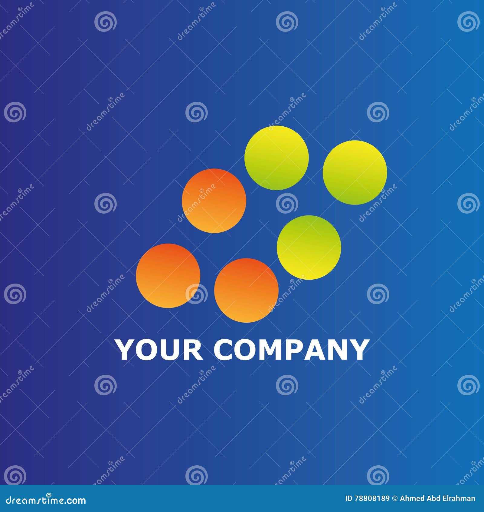 Entoure Le Logo D'entreprise Illustration Stock - Illustration du ...