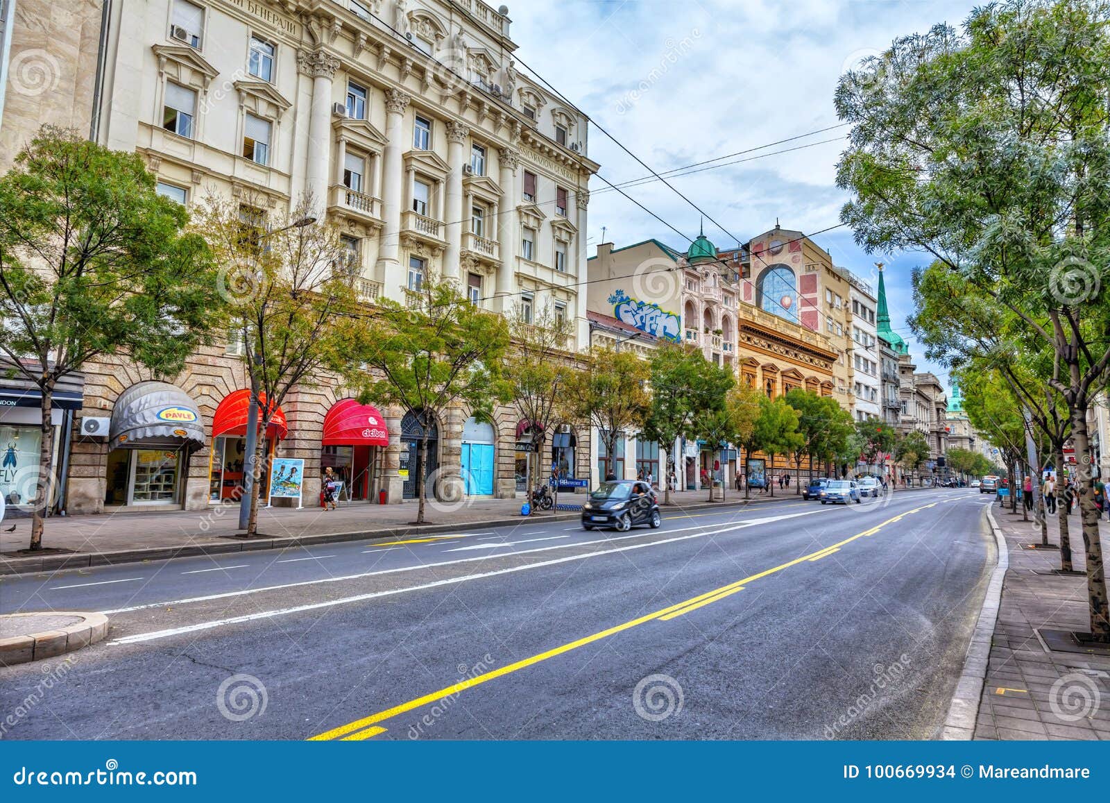 Entrada de Terazije imagen de archivo editorial. Imagen de europeo ...