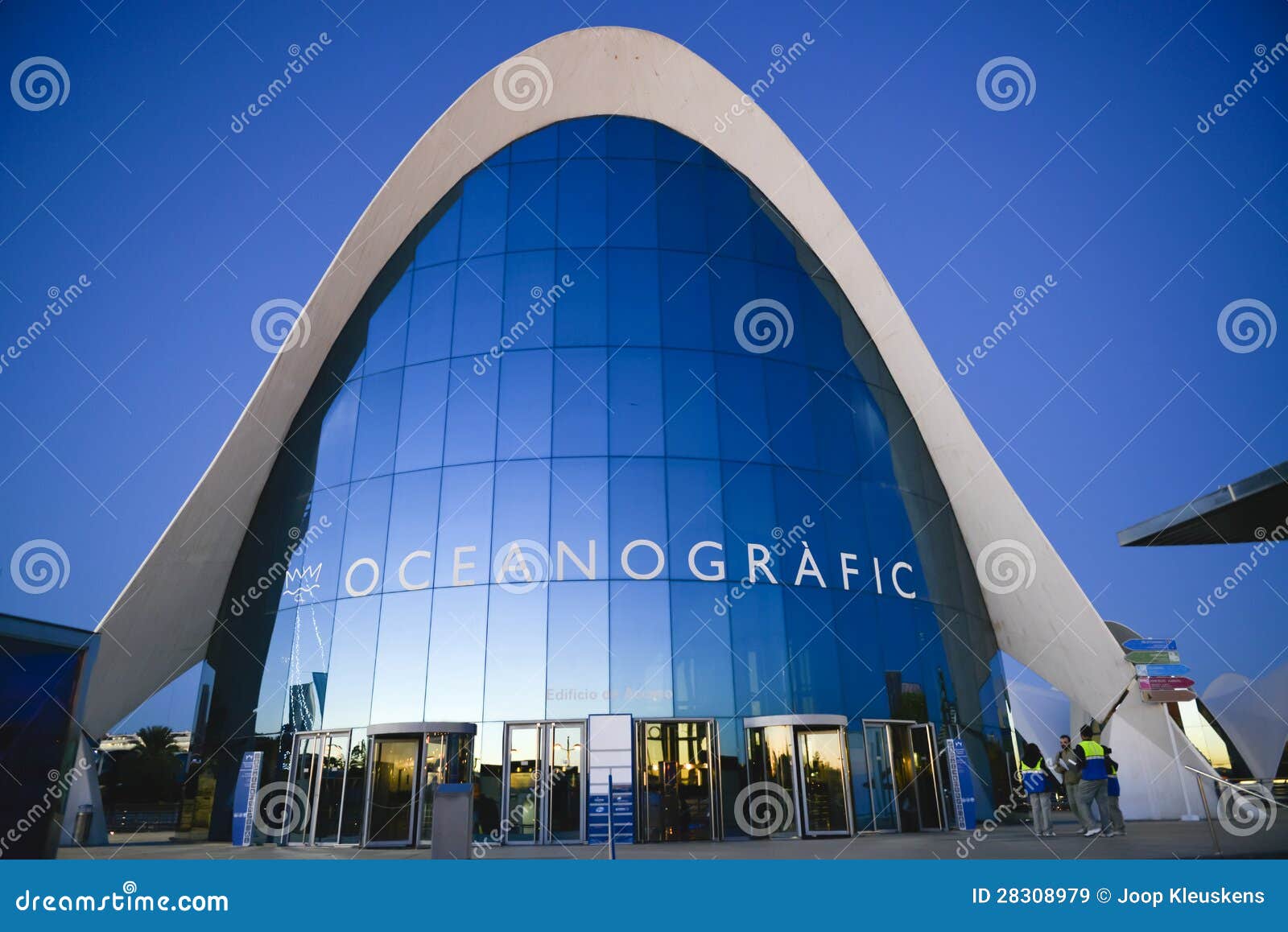 Entrada De Valencia Oceanografic Imagen de archivo editorial - Imagen ...