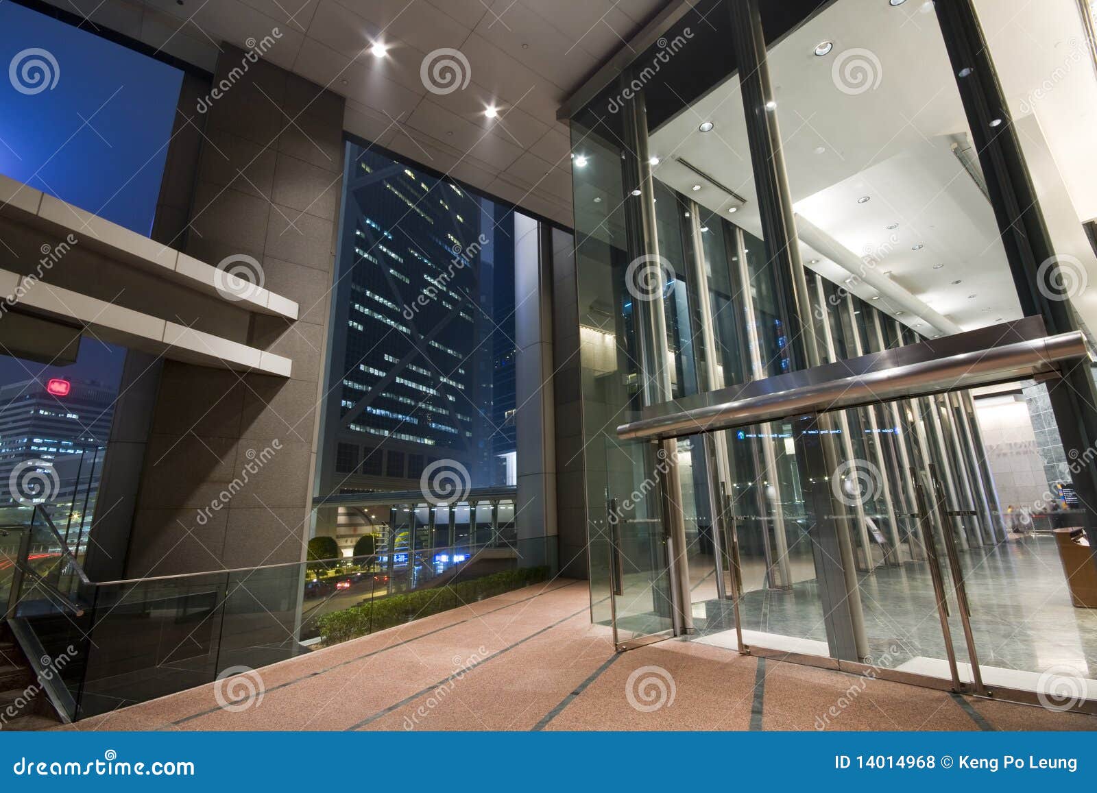 Entrance stock photo. Image of reflection, blue, design - 14014968
