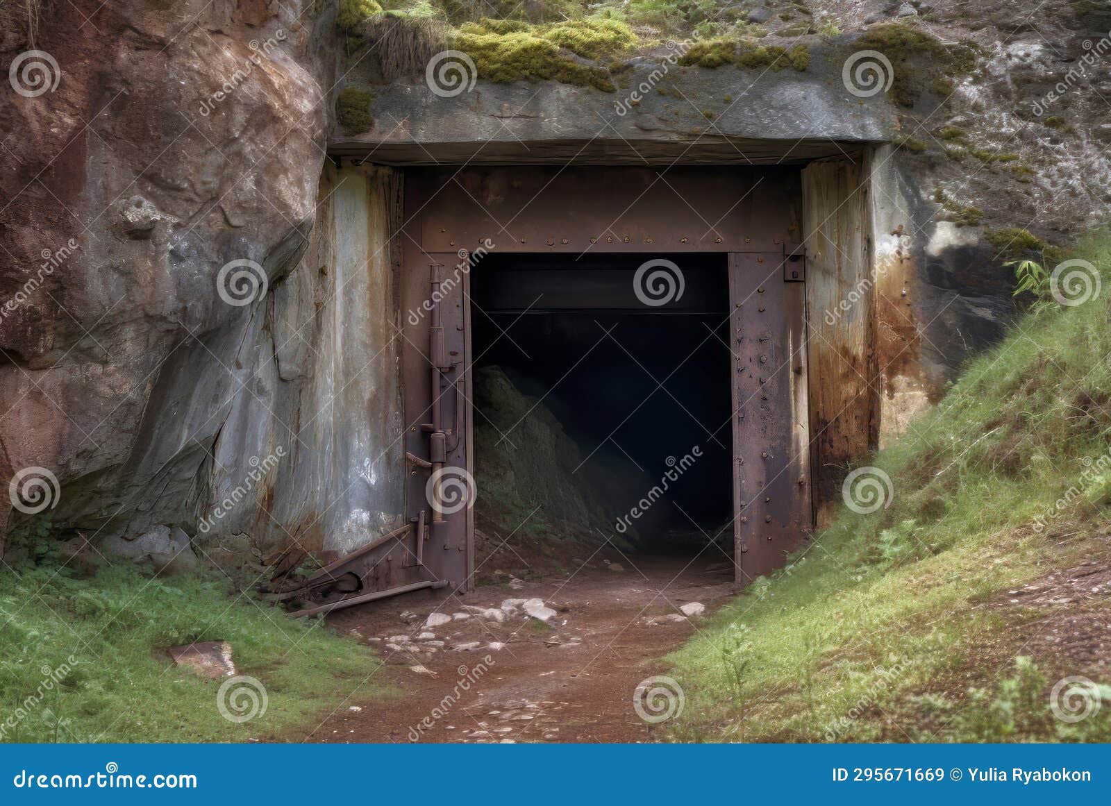 Entrance To The Abandoned Copper Mine Stock Photography | CartoonDealer ...