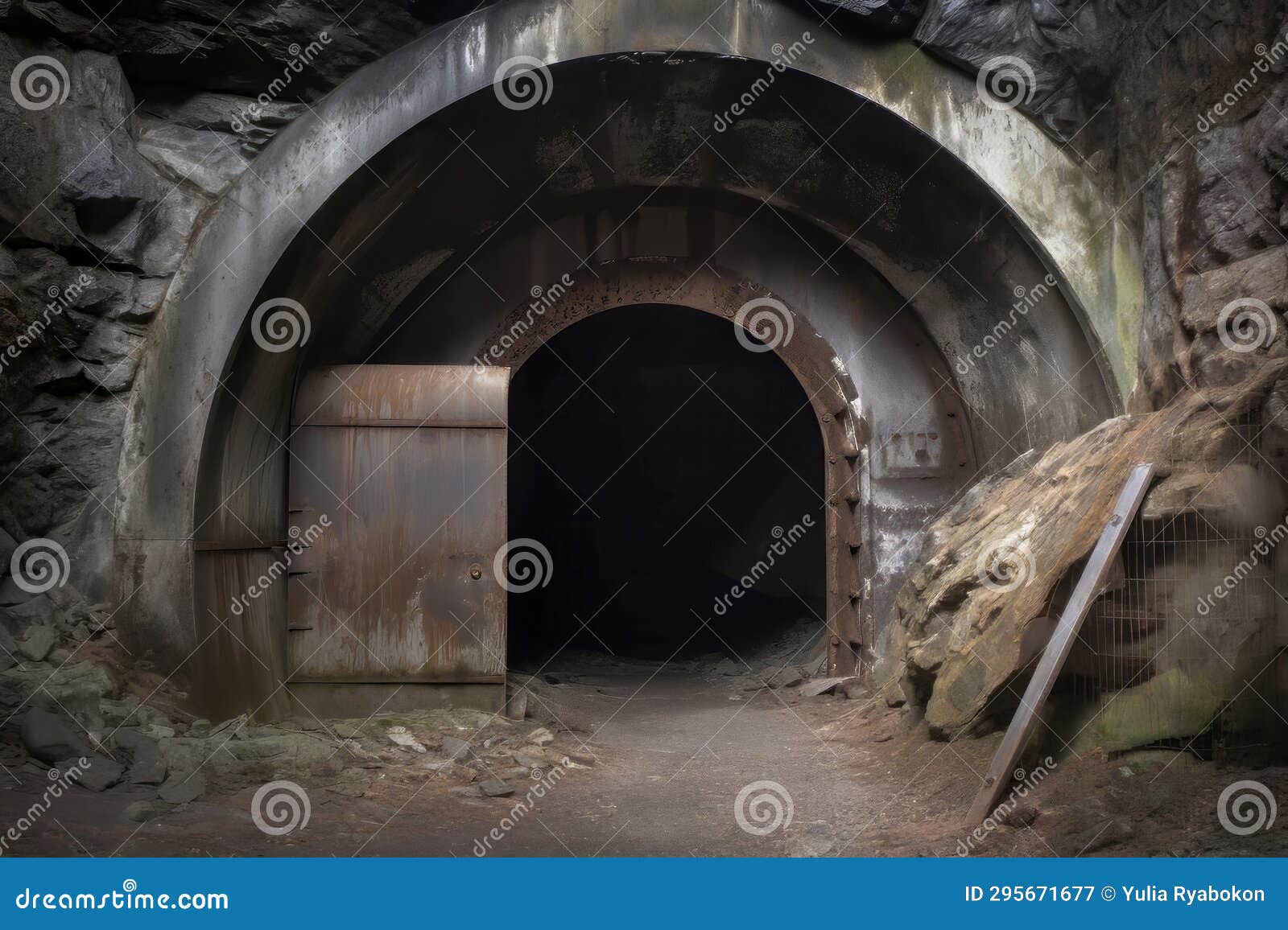 Entrance To The Abandoned Copper Mine Stock Photography | CartoonDealer ...