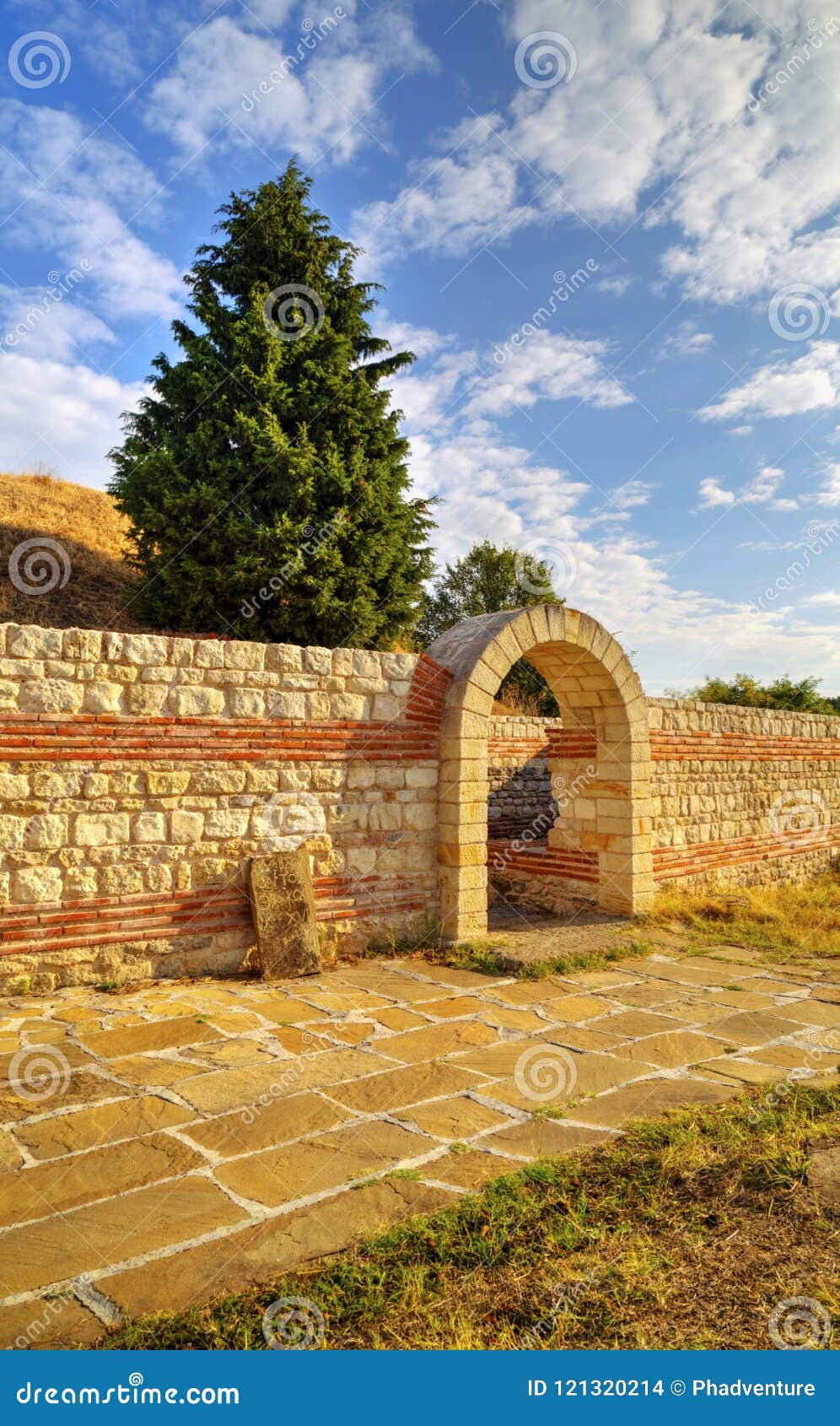 Entrance of Ancient Sanctuary Stock Photo - Image of medieval, aged ...