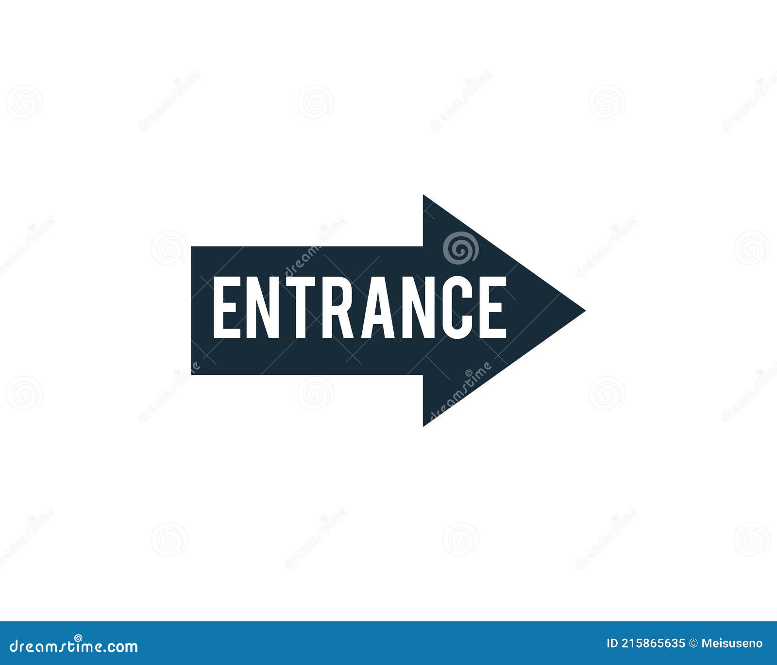 Entrance Arrow Icon Design Template Elements Stock Vector ...