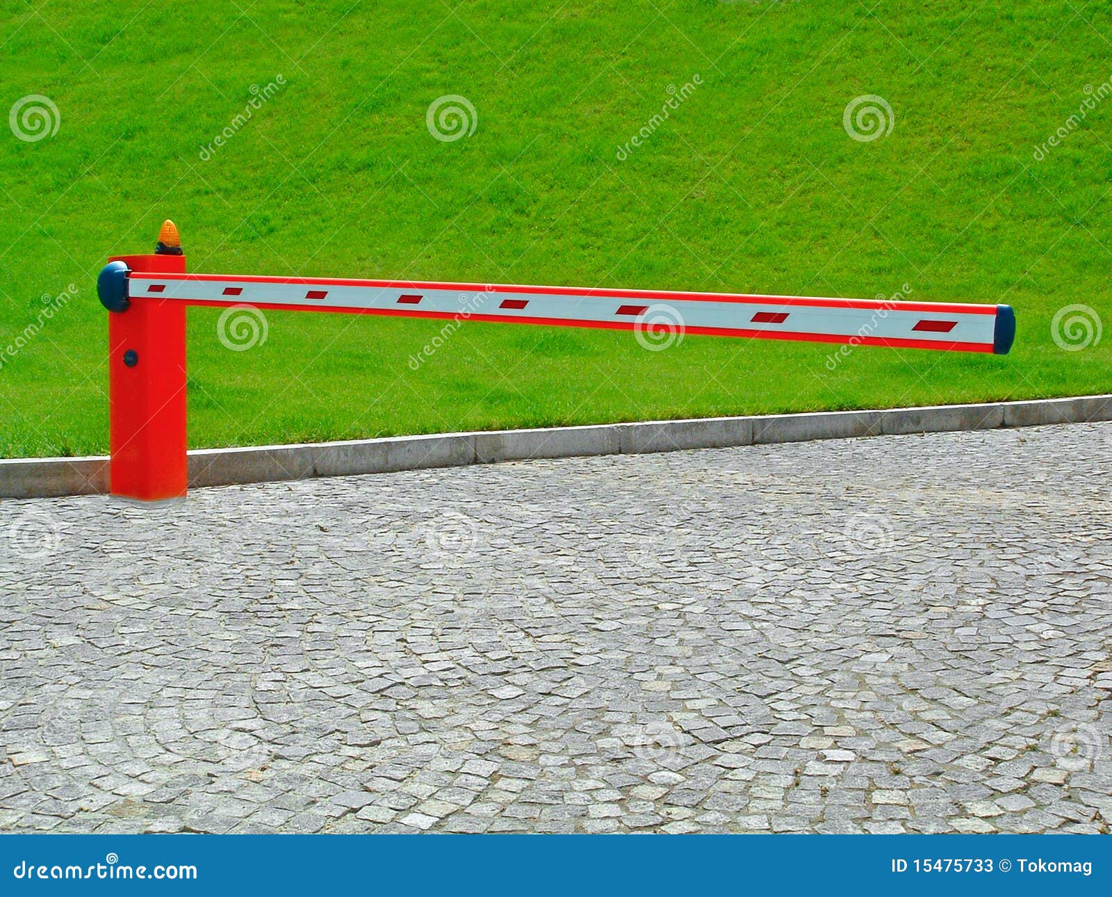 Entrance barrier stock image. Image of opened, obstacle - 15475733