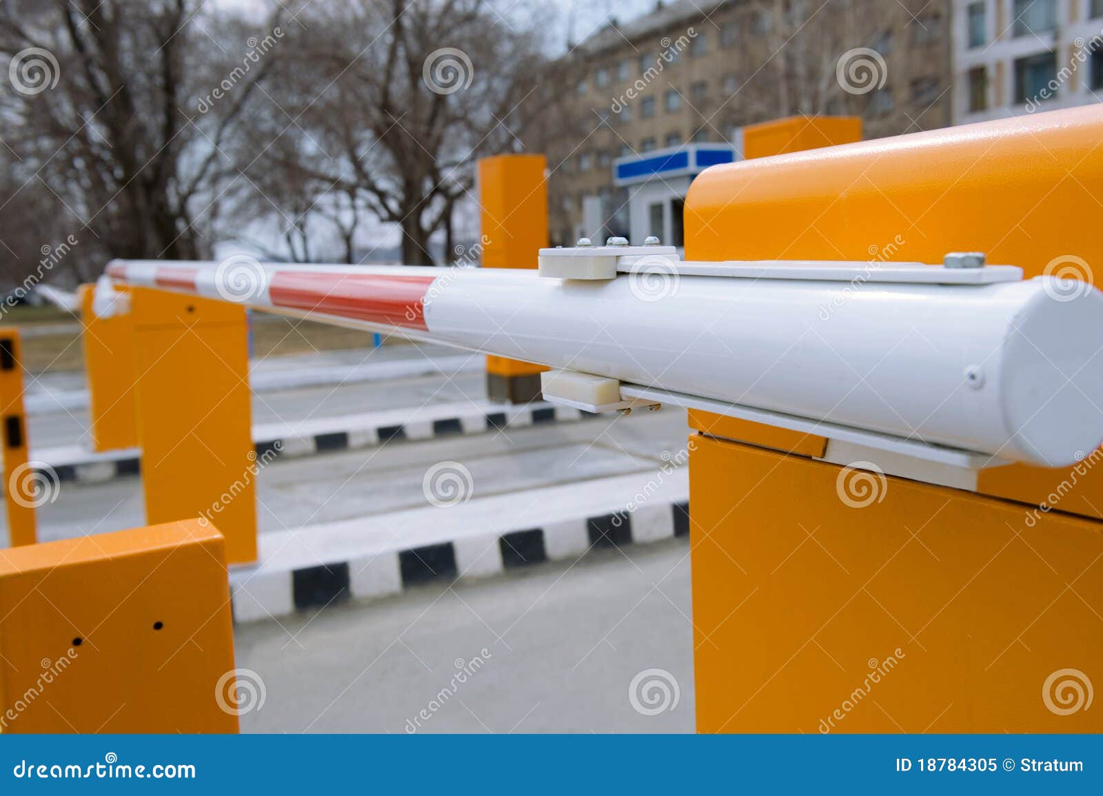 Entrance barrier stock image. Image of open, barrier - 18784305