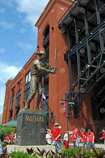 Entrance of Busch Stadium editorial photo. Image of musial - 10344371