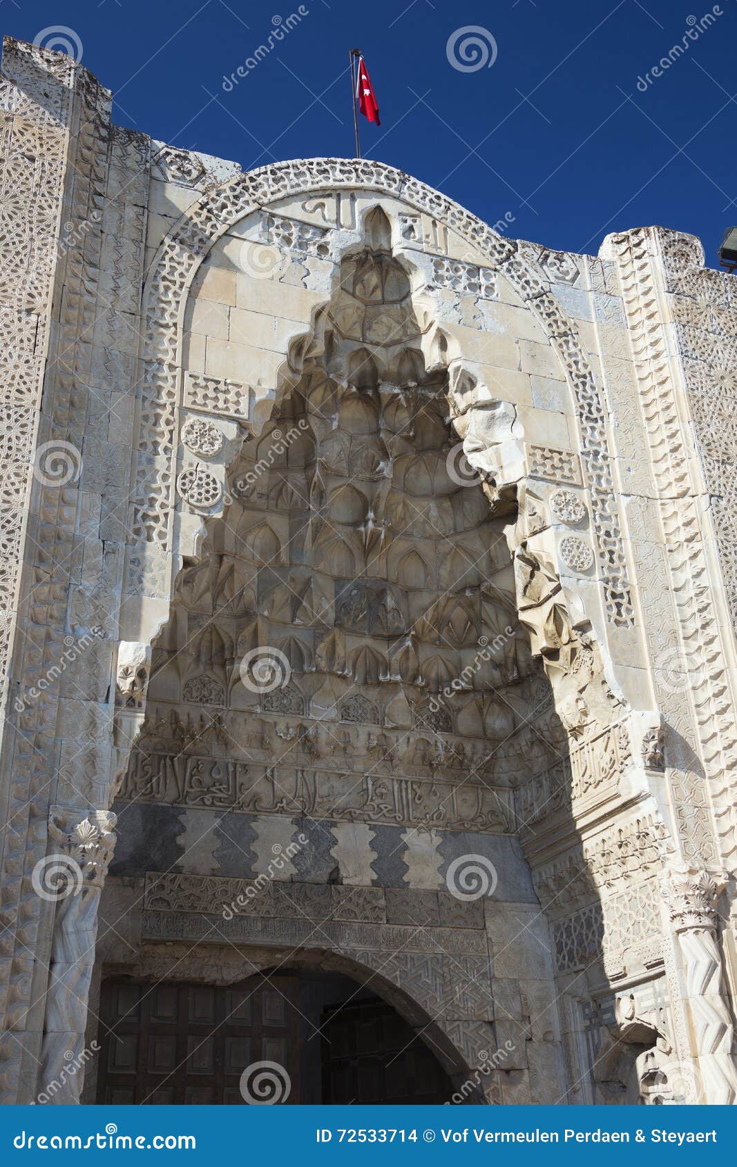 Entrance of the Caravanserai in Sultan Han Editorial Stock Image ...