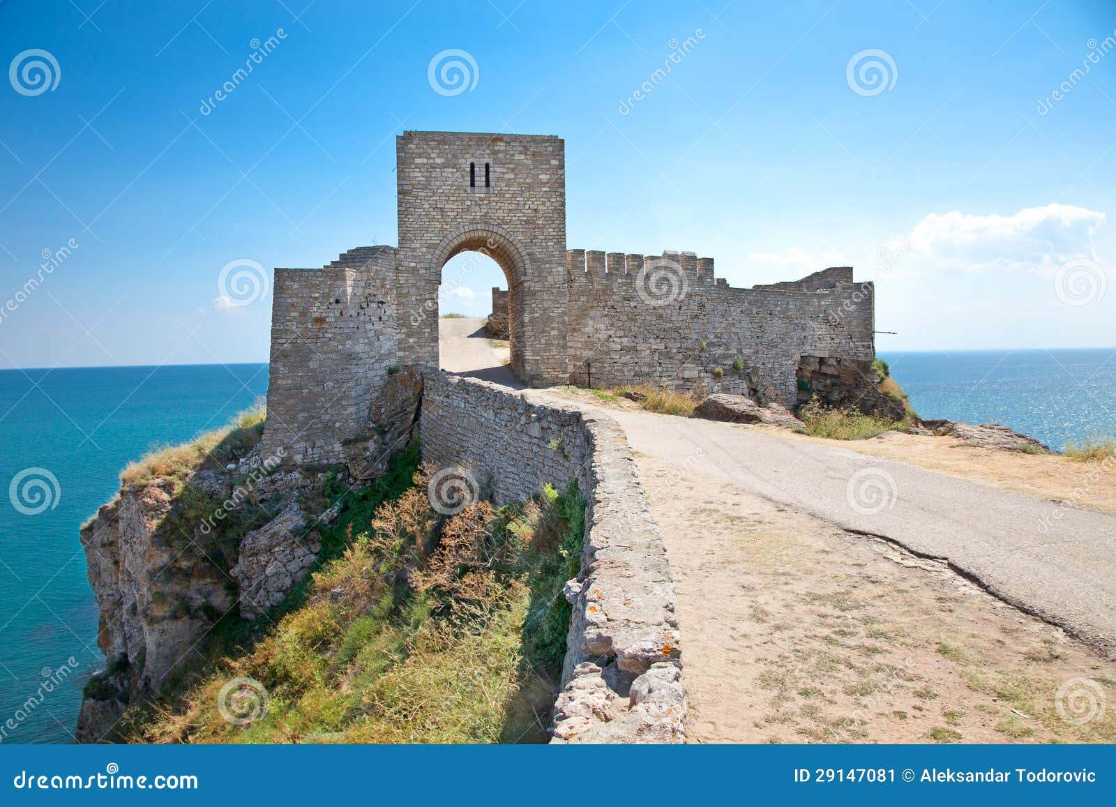 The Entrance of Citadel Kaliakra in Bulgaria. Stock Image - Image of ...