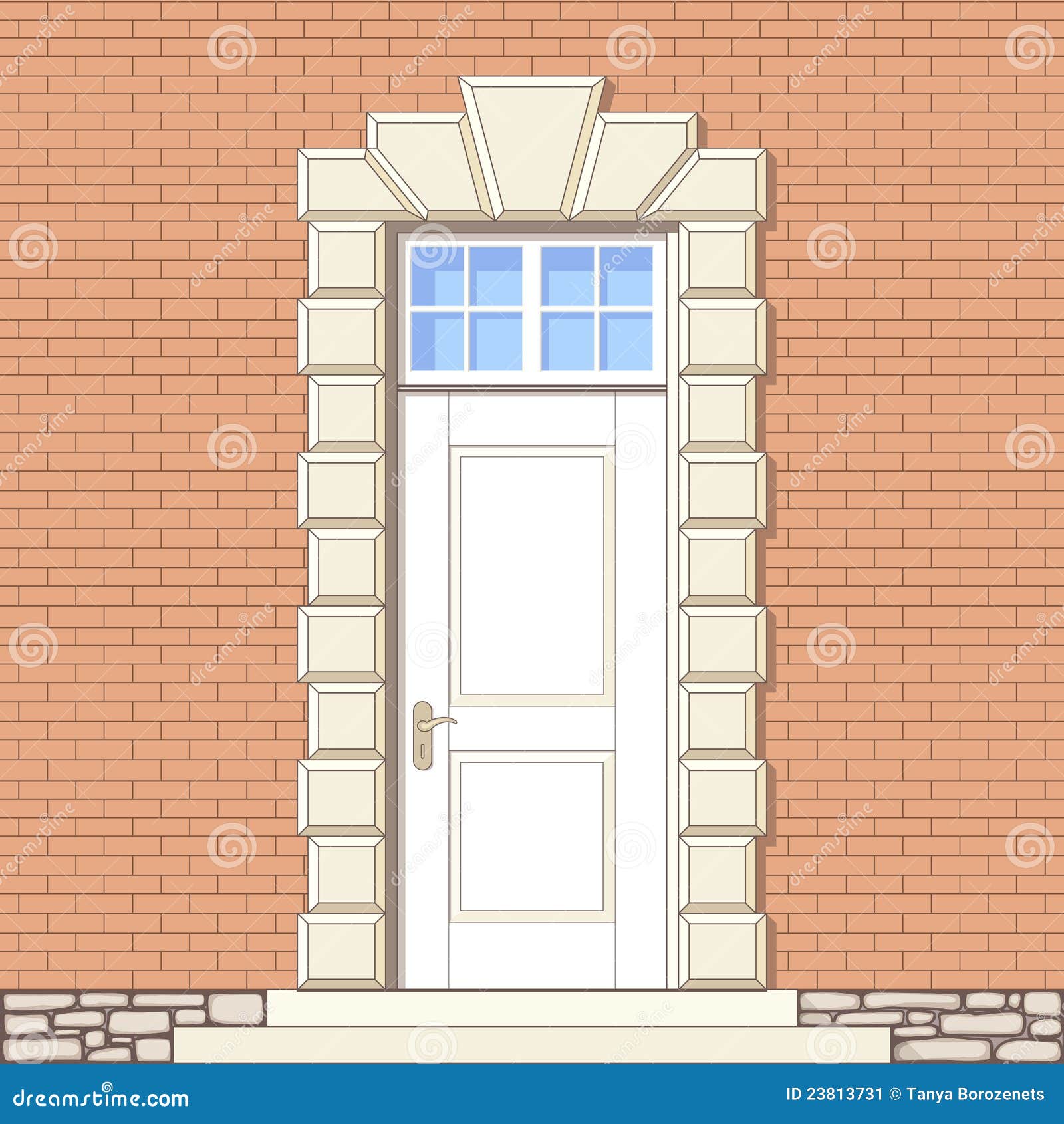 Entrance in classic style stock vector. Illustration of classic - 23813731