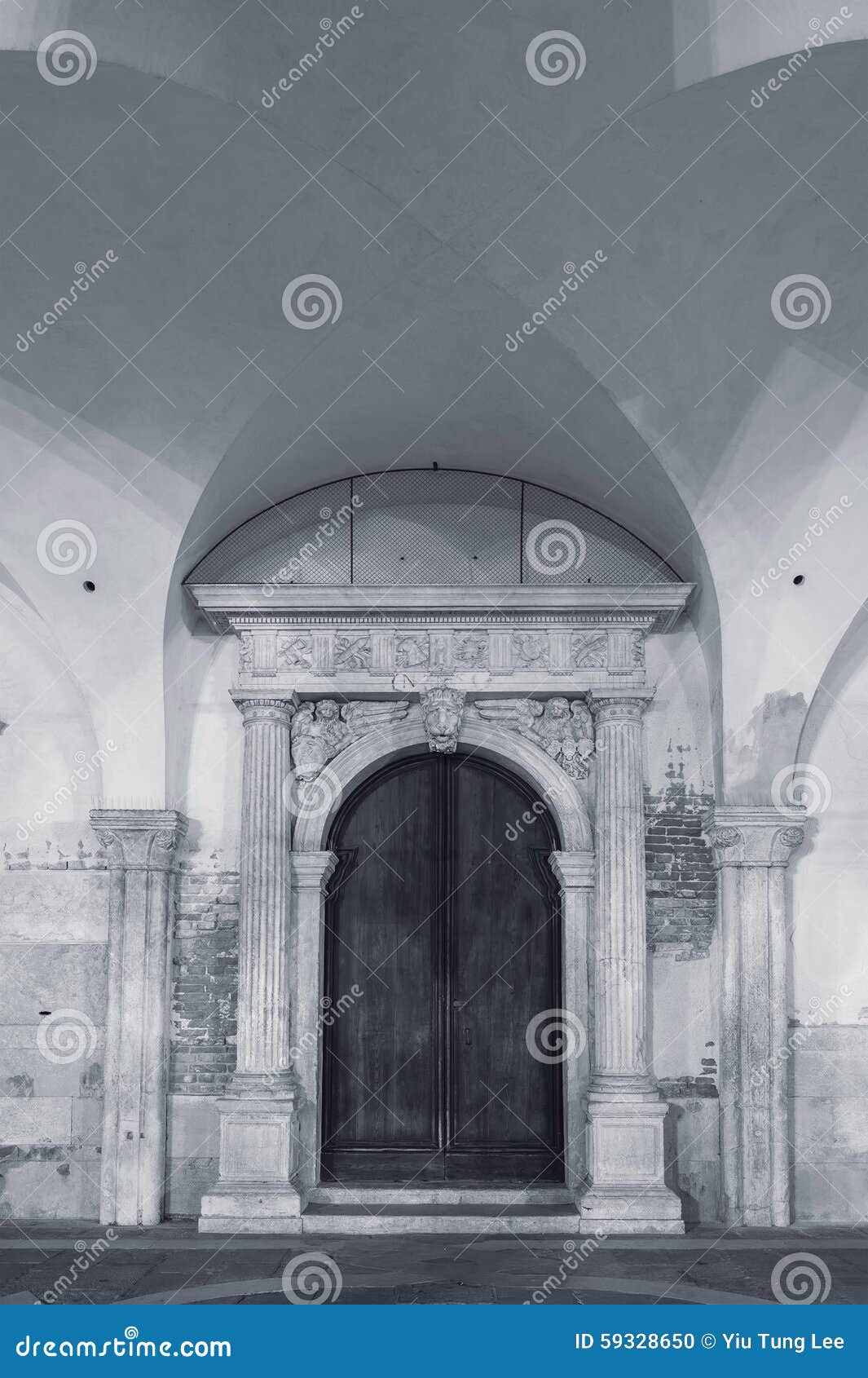 Entrance of Classical Architecture Stock Photo - Image of background ...