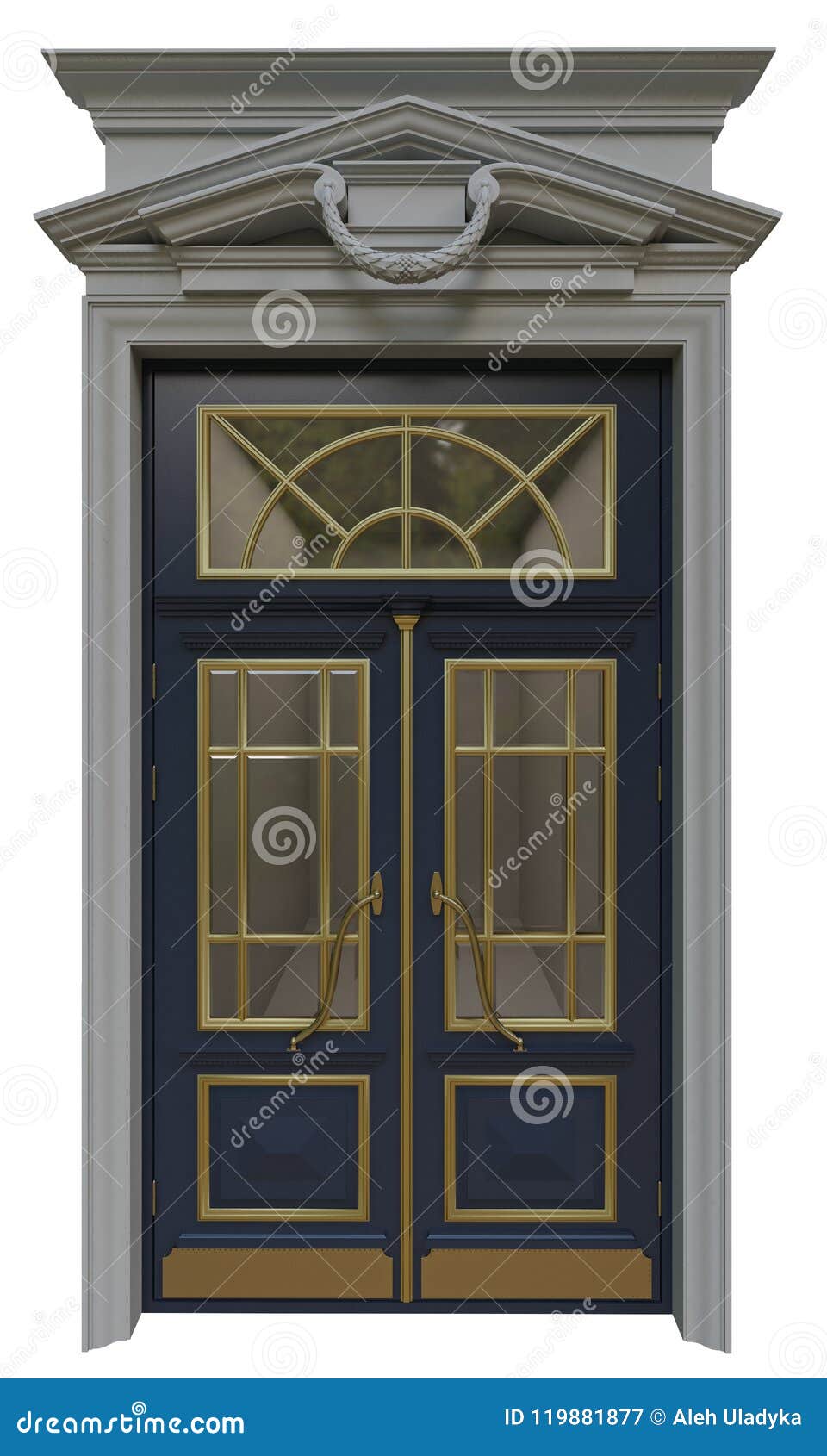 Entrance classical doors stock image. Image of fashioned - 119881877