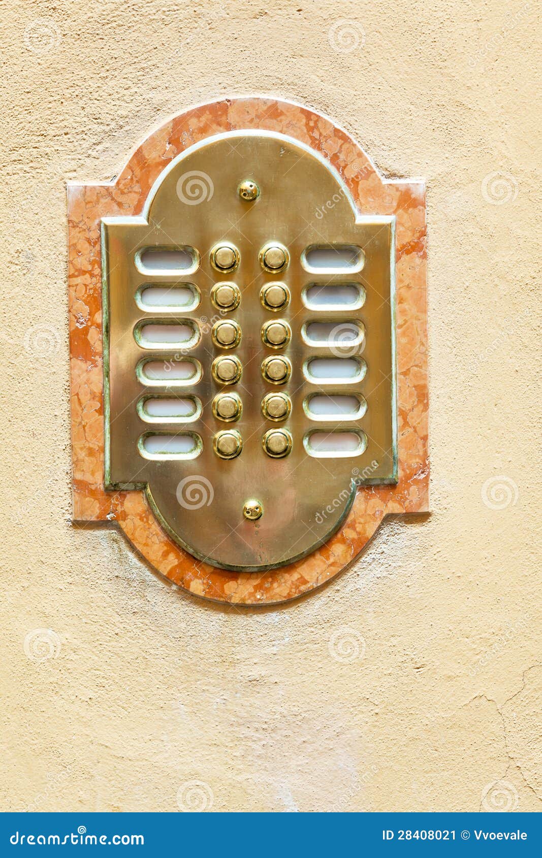 Entrance door intercom stock image. Image of doorplate - 28408021