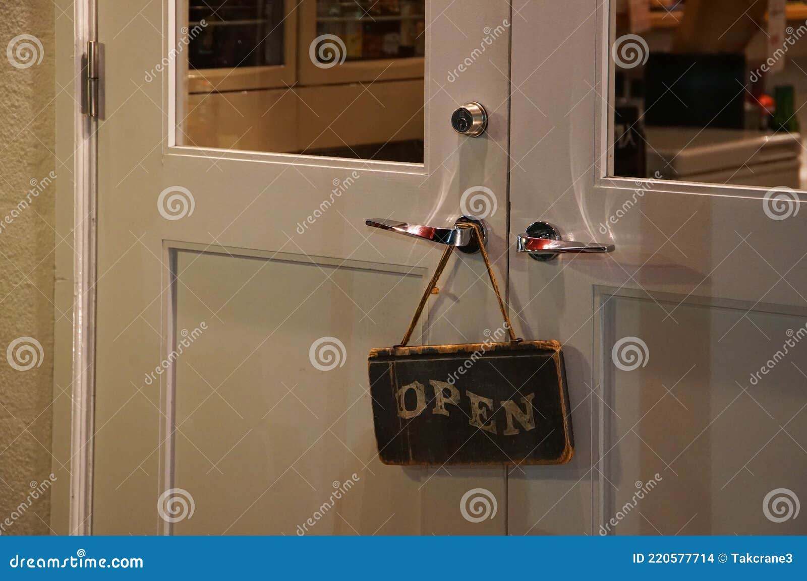 Entrance door stock photo. Image of glass, outdoor, knob - 220577714