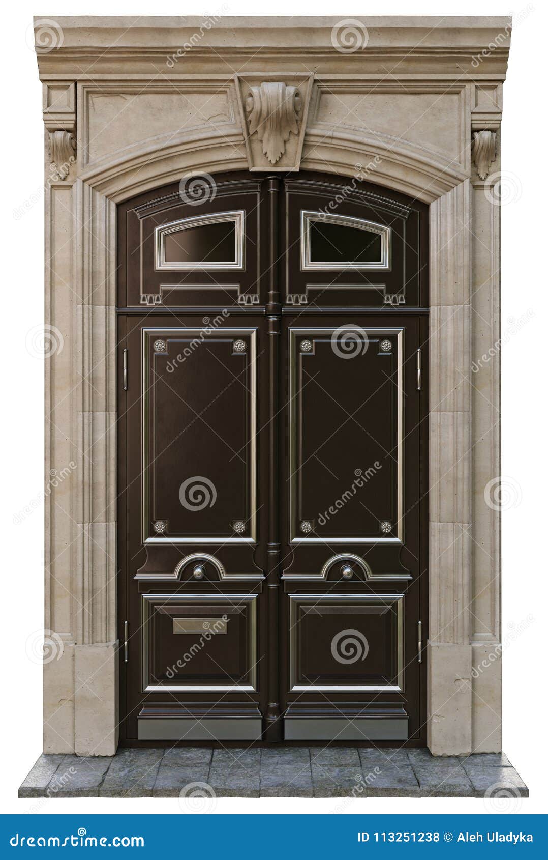 Entrance classical doors stock photo. Image of entrance - 113251238