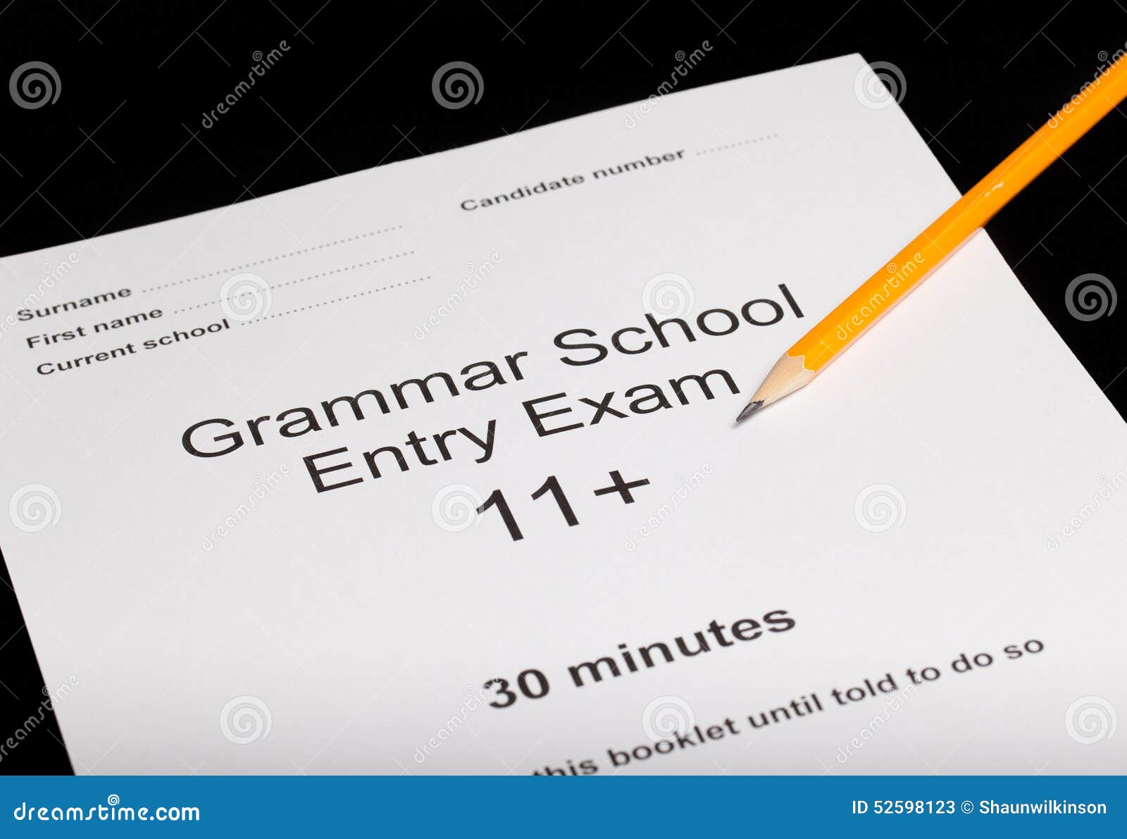 Entrance exam paper stock image. Image of paper, university - 52598123