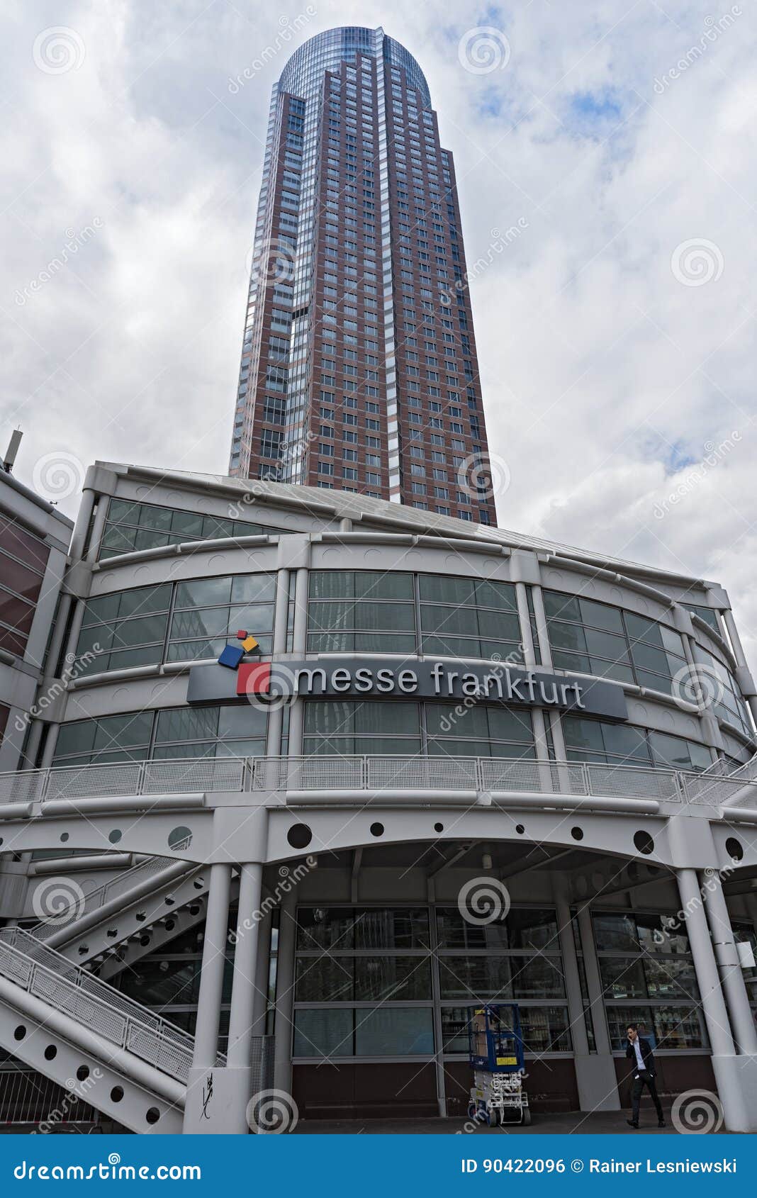 Entrance Fairground Frankfurt with Messeturm Editorial Photo - Image of germany, outdoor: 90422096