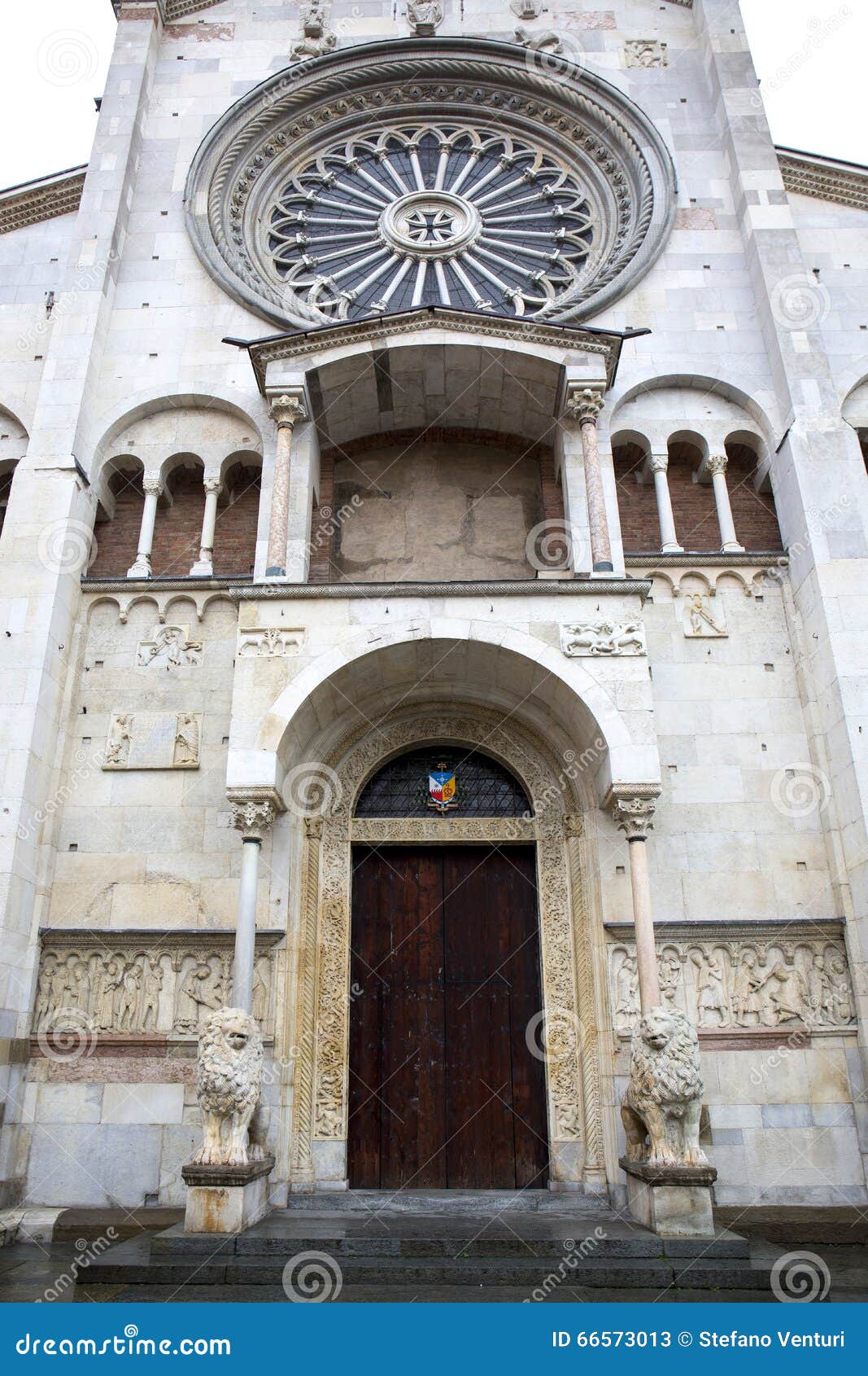 Entrance Gate of the Cathedral of Modena, Italy Stock Image - Image of ...