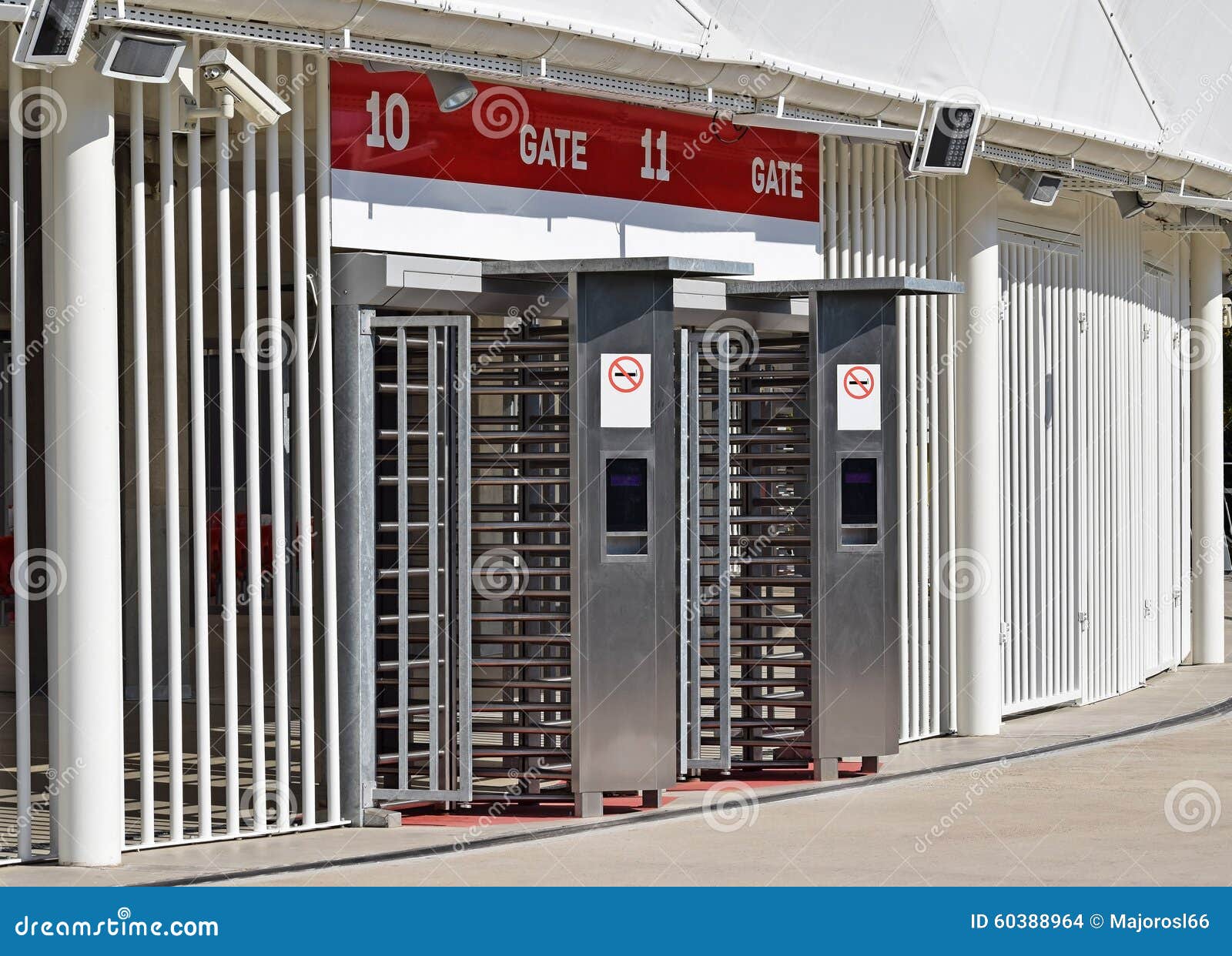 Entrance Gate of the Stadium Stock Photo - Image of soccer, alternative ...