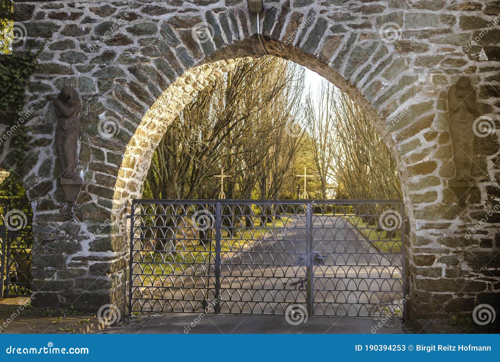 Cemetery gate stock image. Image of culture, garden - 190394253