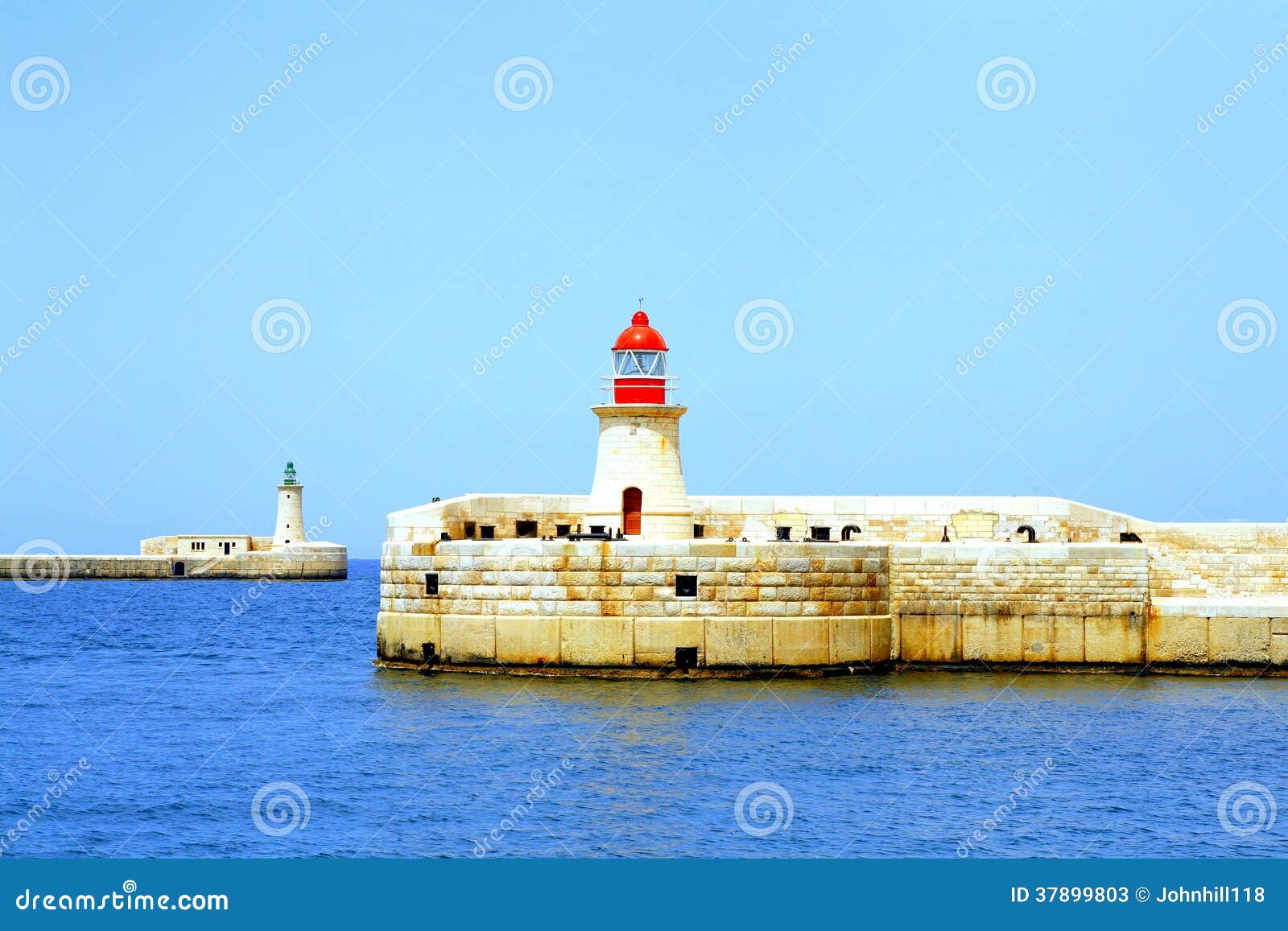 Entrance, Grand Harbour, Malta. Stock Image - Image of malta ...