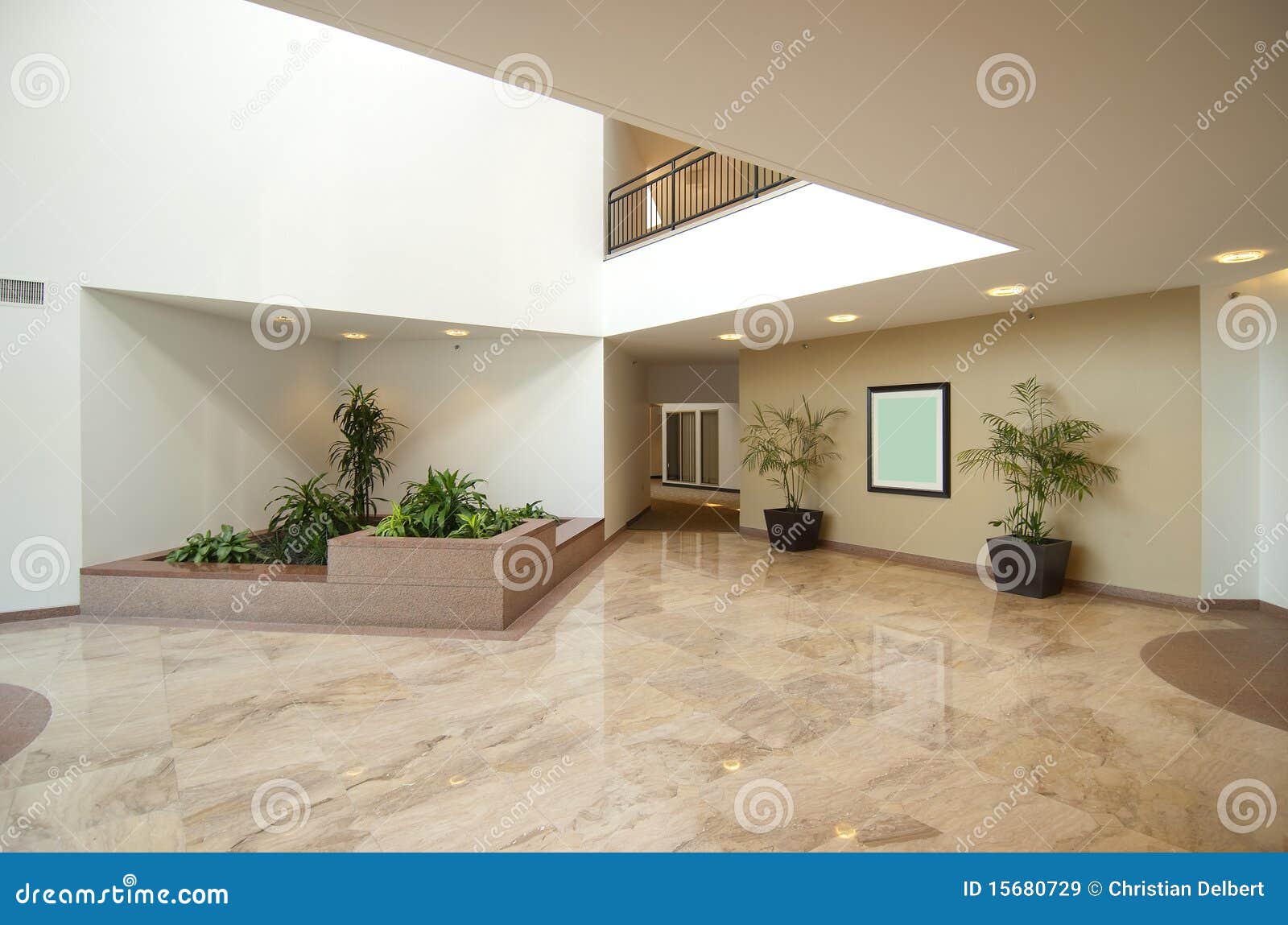 Entrance Hall of Business Office Stock Image - Image of frame, lobby ...