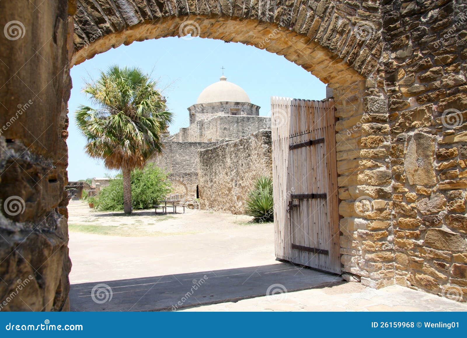 Entrance of Historic Building Mission Stock Photo - Image of famous ...