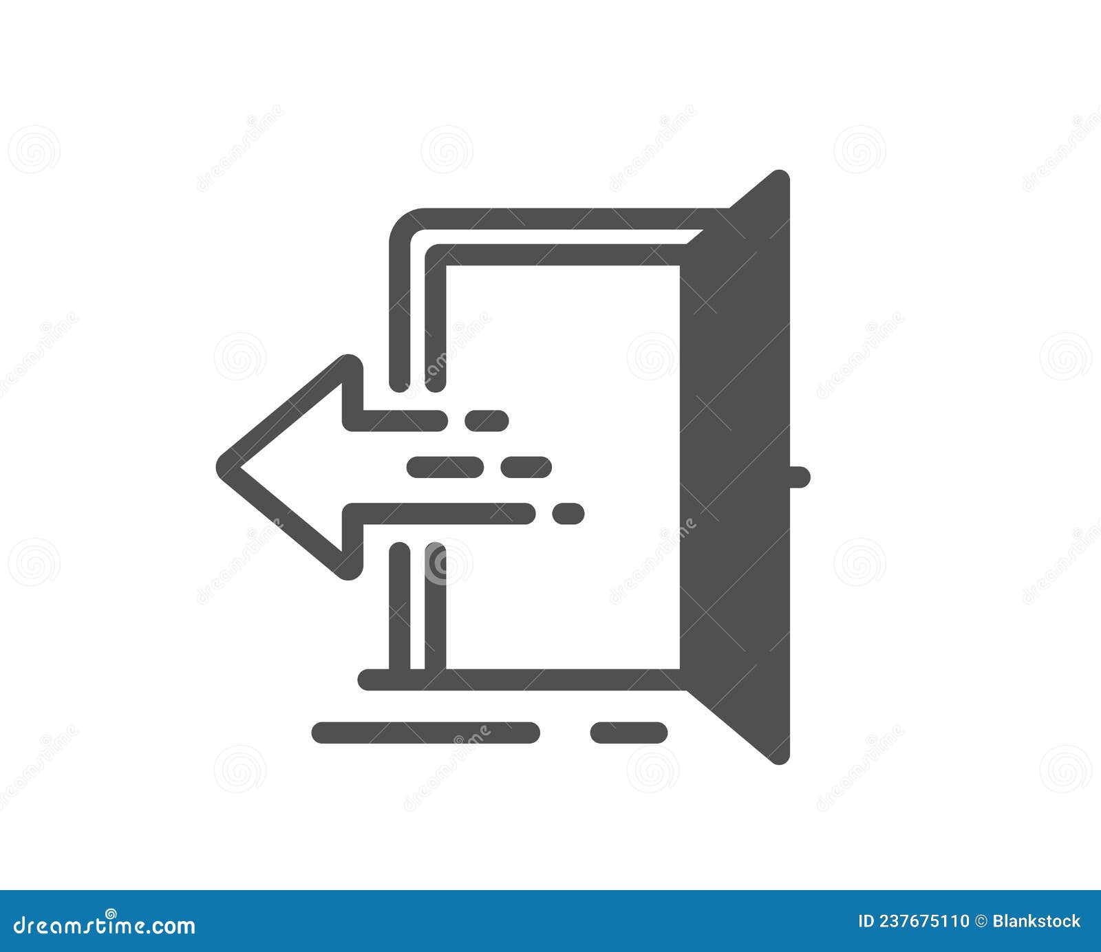 Entrance Icon. Entry Door Sign. Vector Stock Vector - Illustration of ...