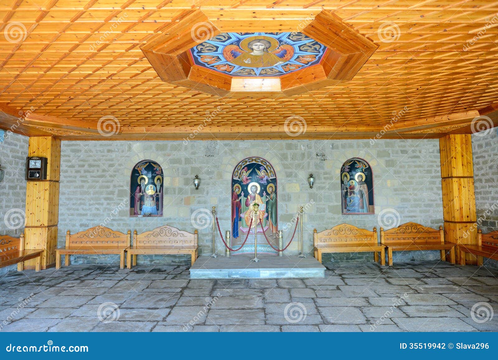 The Entrance Interior in Varlaam Monastery Stock Photo - Image of ...