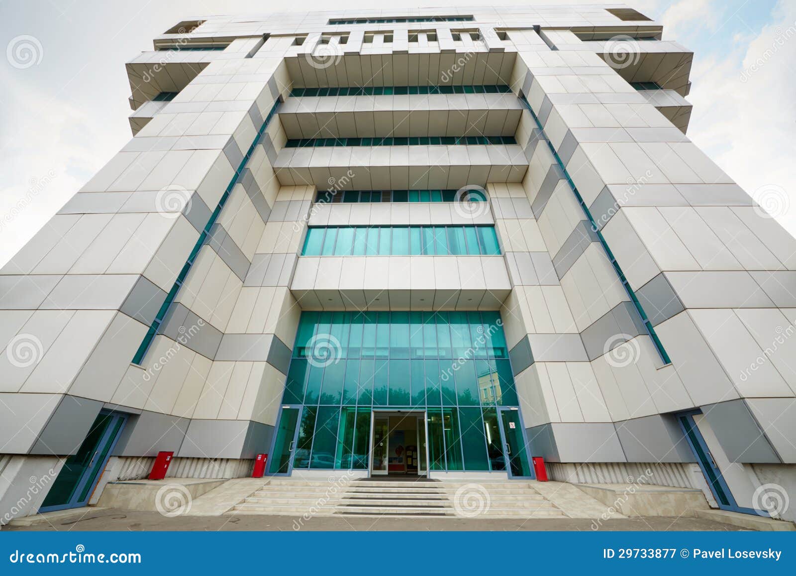 Entrance into Office Building. Stock Image - Image of modern, growth ...