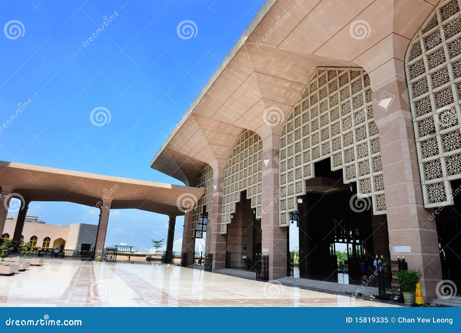 Entrance of Mosque stock image. Image of huge, pray, blue - 15819335