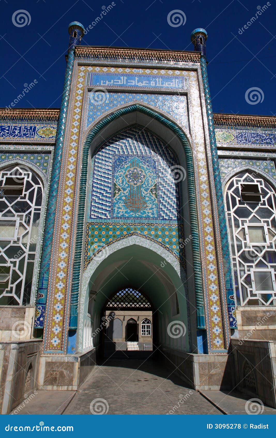 Entrance in mosque stock photo. Image of built, asia, islam - 3095278