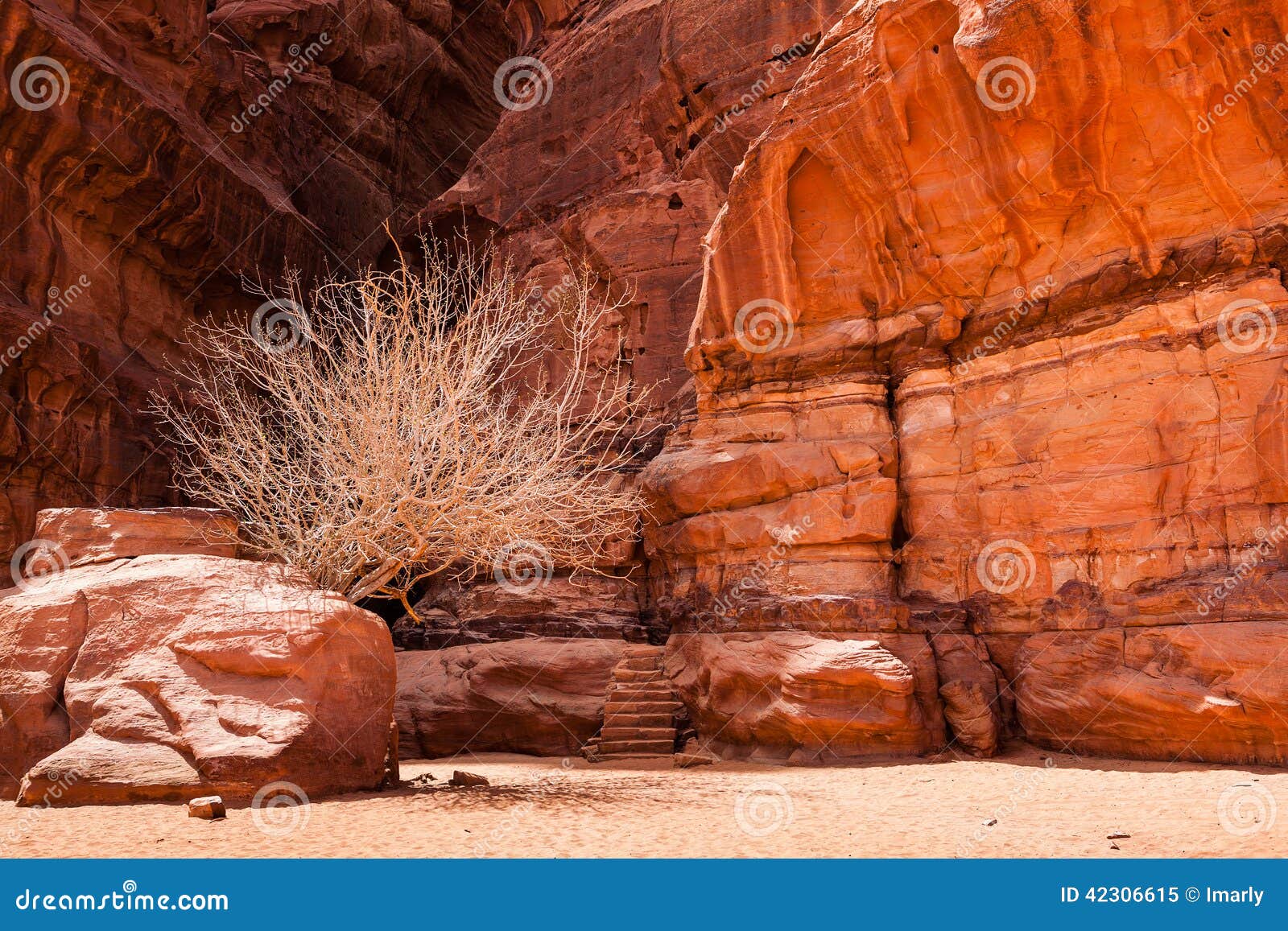 An Entrance into the Most Cold Cave in Desert Stock Image - Image of ...
