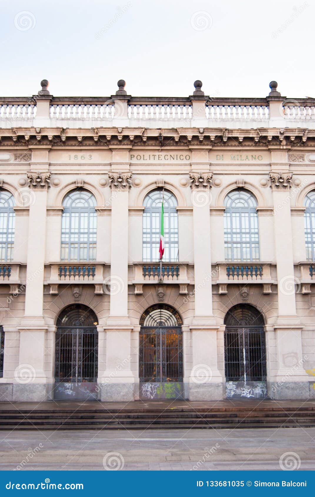 Entrance of Polytechnic University of Milan Editorial Image - Image of ...