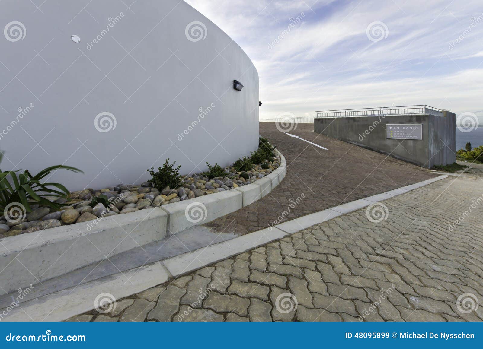 Entrance Private Hospital Drive Way Stock Image - Image of paving ...