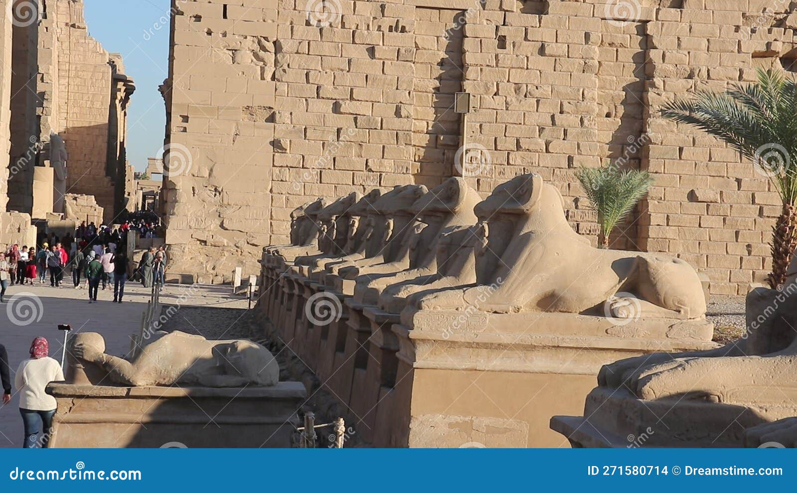 The Entrance Pylon at Karnak Temple, Egypt Editorial Stock Image ...