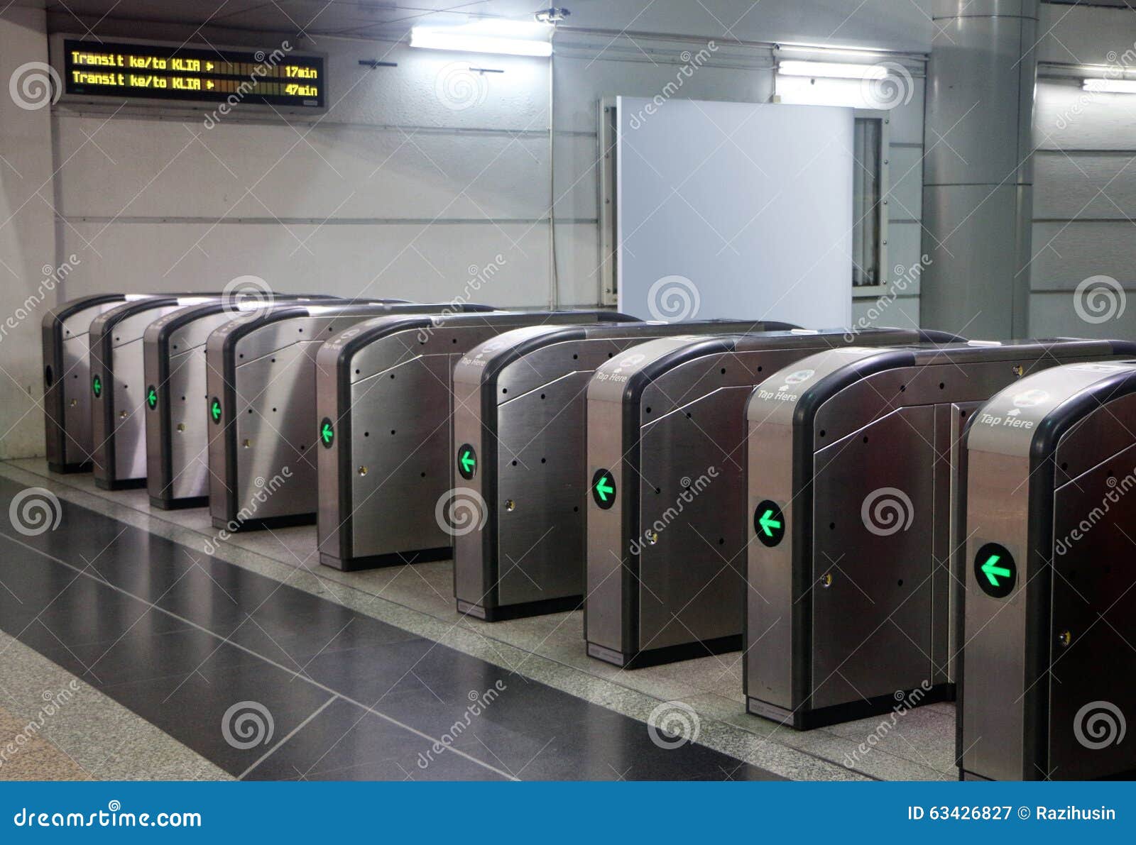 Entrance of Railway Station Access Gate Stock Image - Image of ...