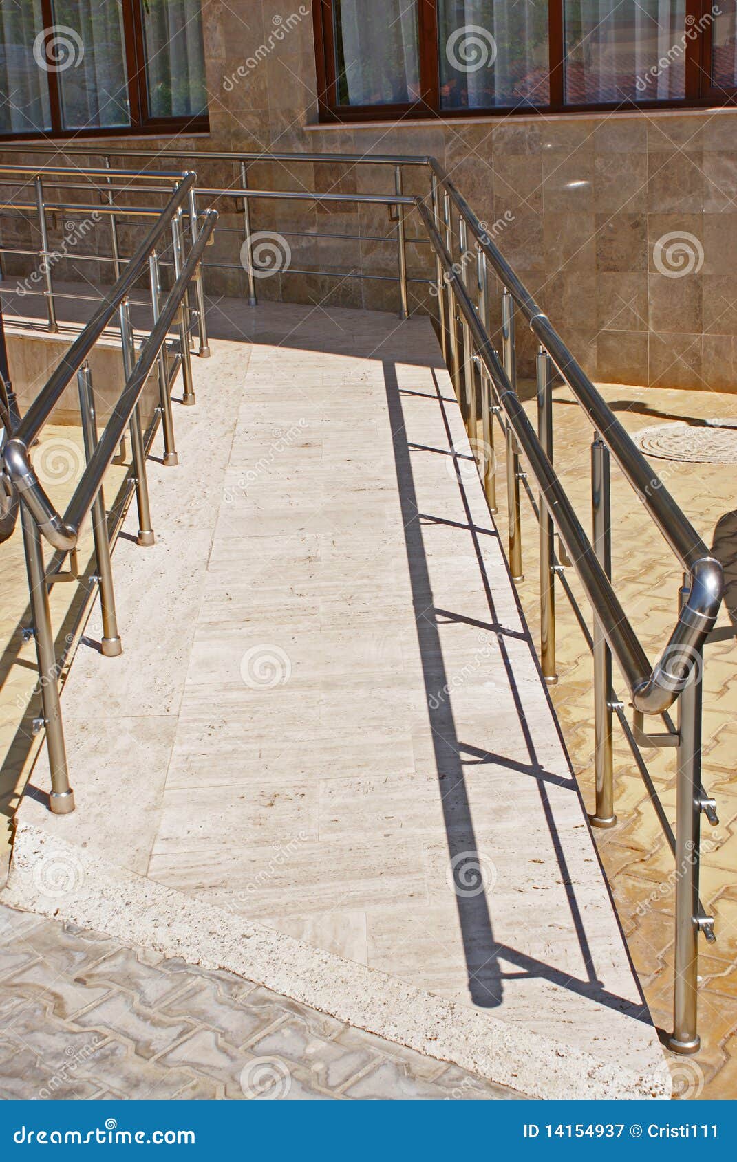Entrance Ramp for Handicap Persons Stock Image - Image of ability ...