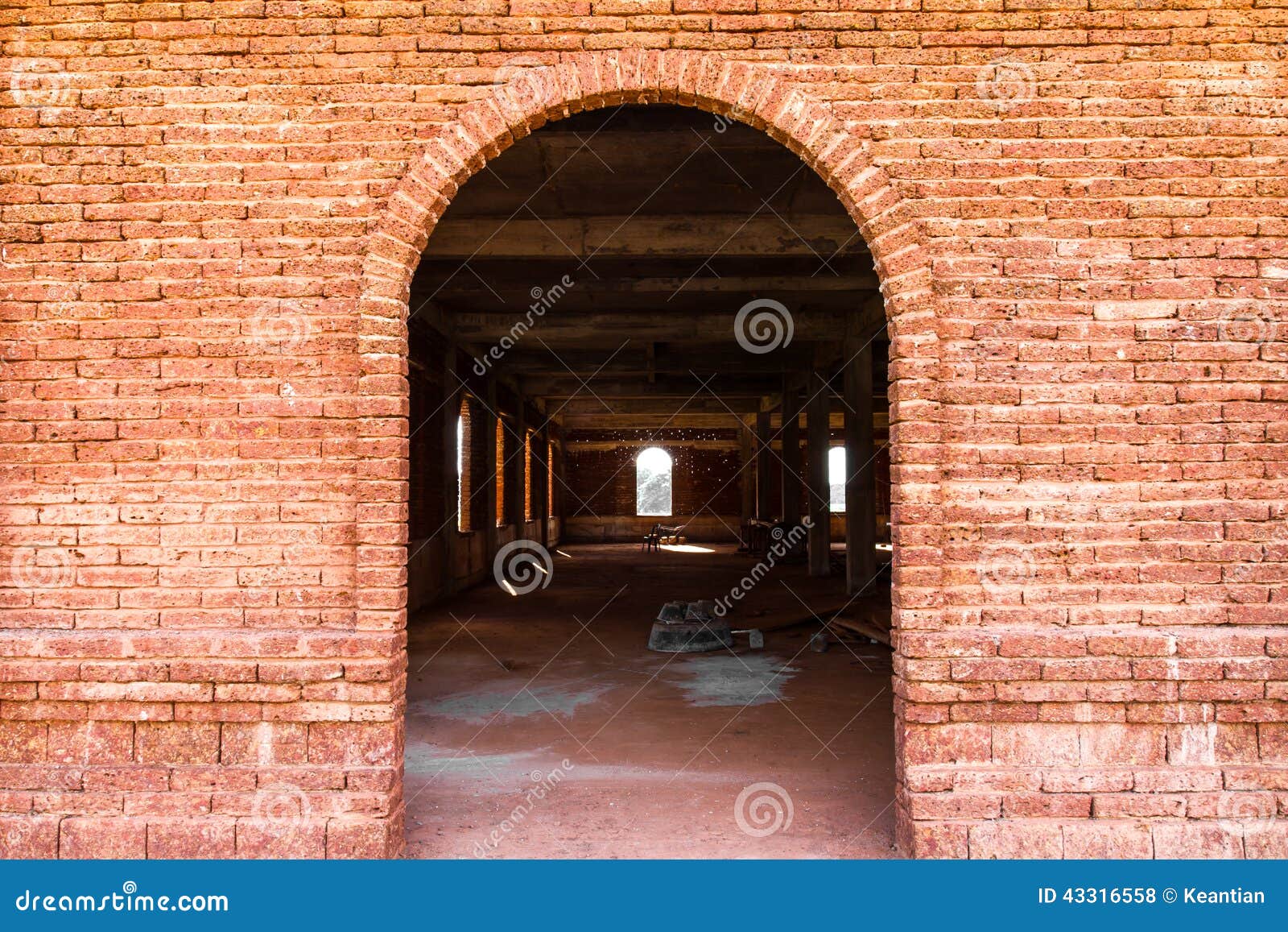 Entrance red brick wall stock photo. Image of openings - 43316558