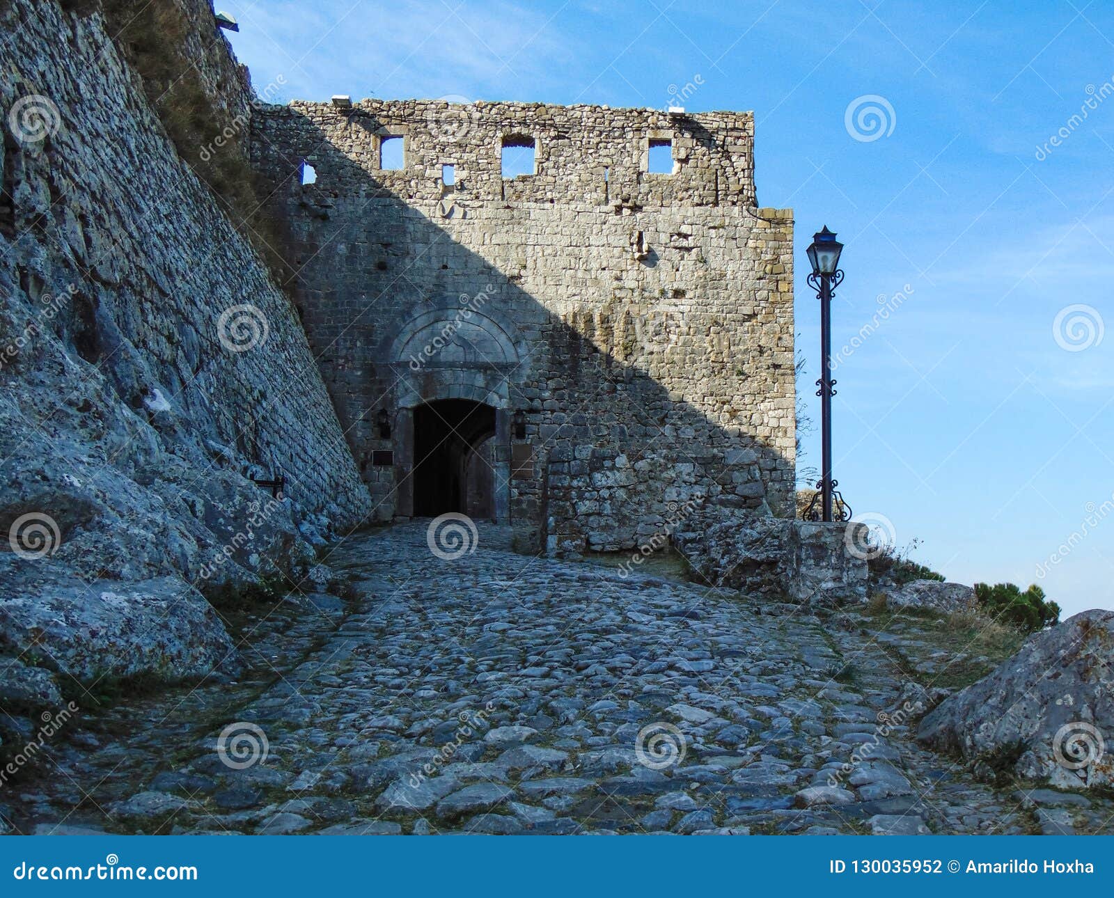The Entrance of Rozafa Castle. Stock Photo - Image of cultural ...