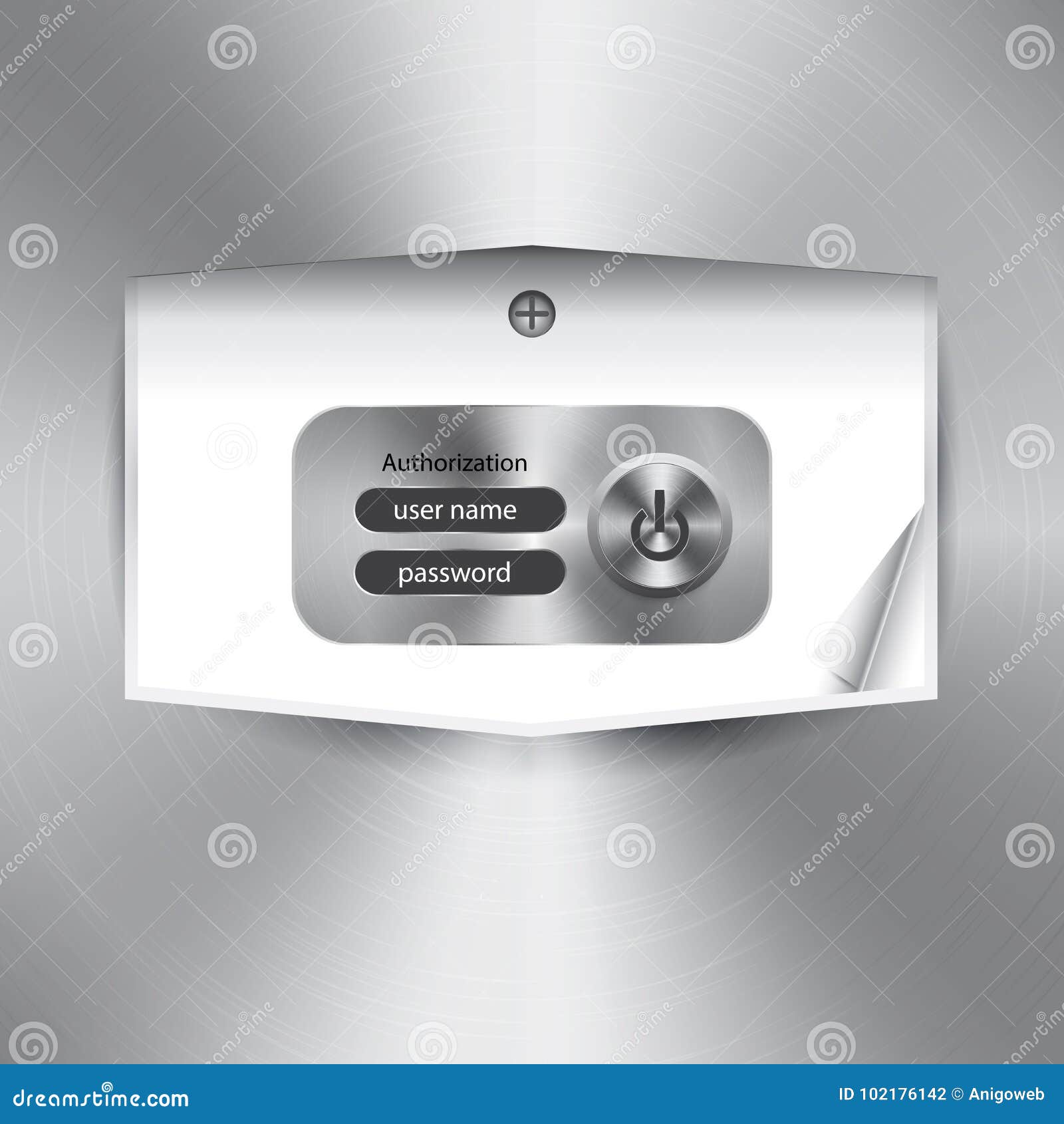 Safe authorization stock illustration. Illustration of internet - 102176142