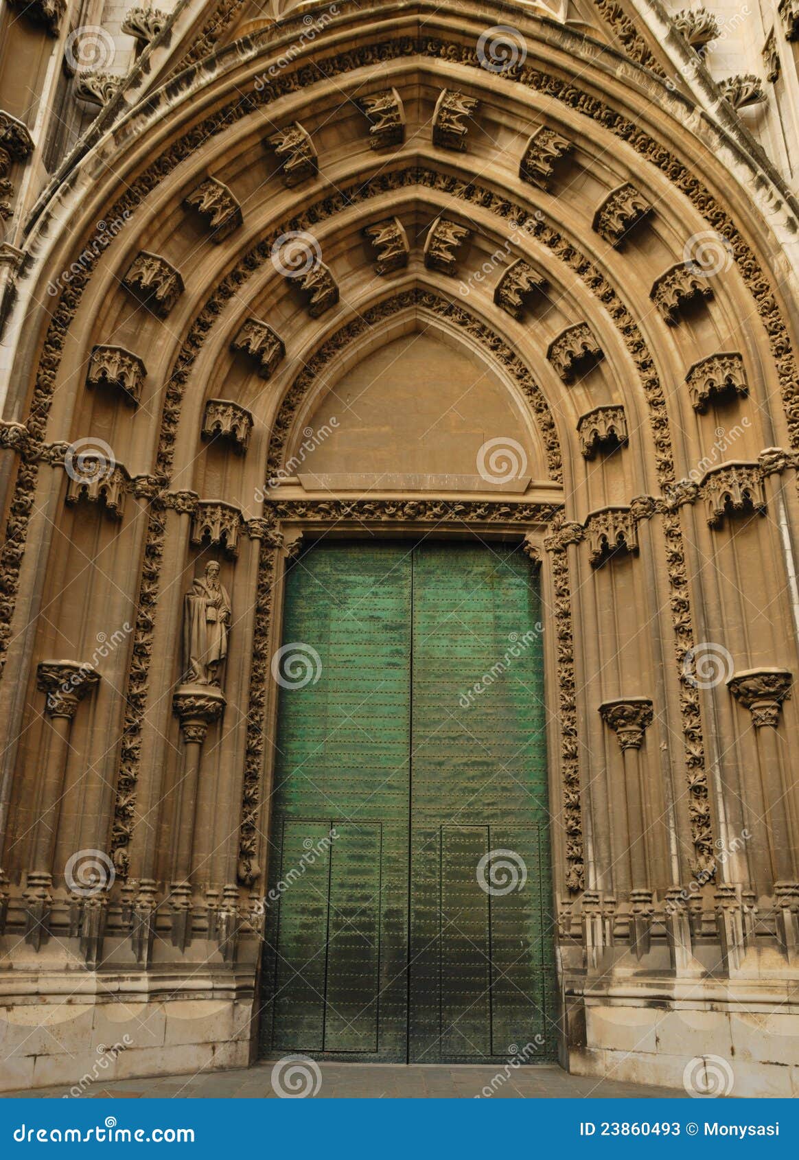 A Entrance at Seville Cathedral Stock Image - Image of religion ...