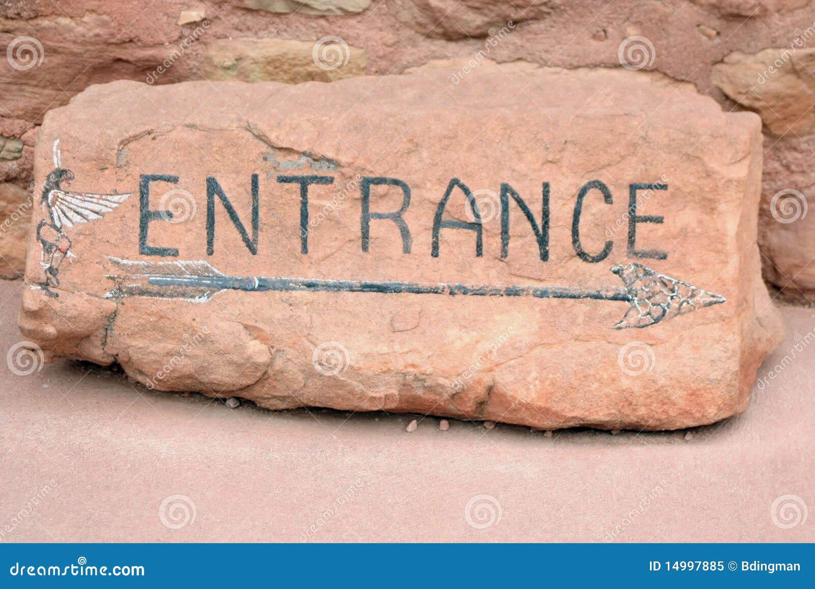 Entrance Sign stock image. Image of photograph, painted - 14997885