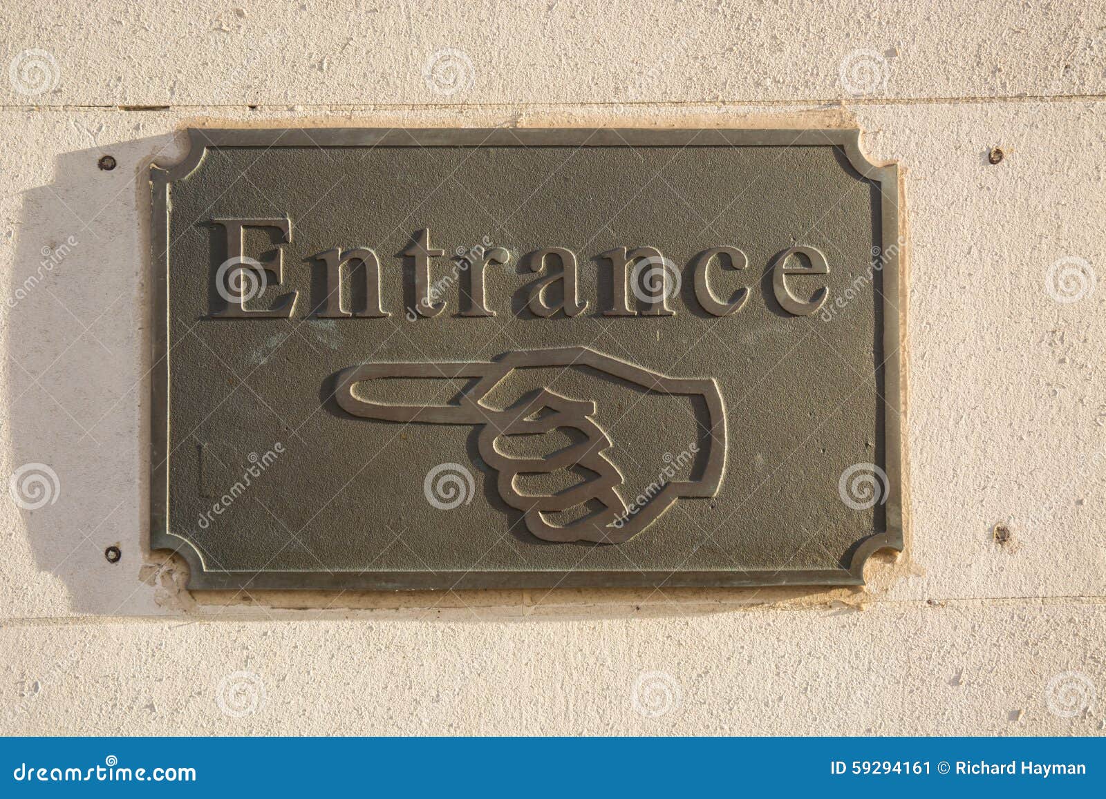Entrance sign stock image. Image of building, guidance - 59294161
