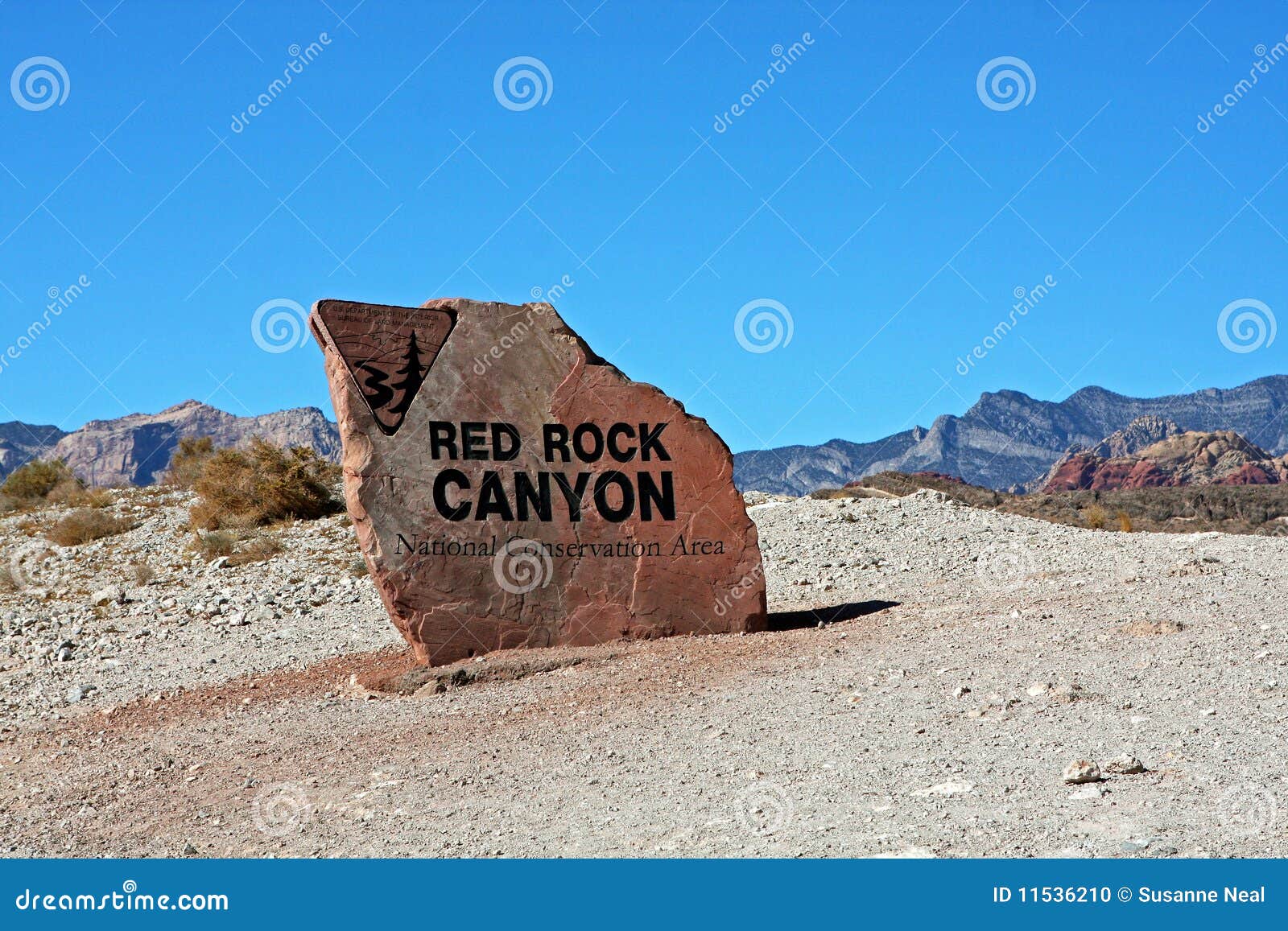 Entrance Sign of Red Rock Canyon Editorial Image - Image of canyon ...