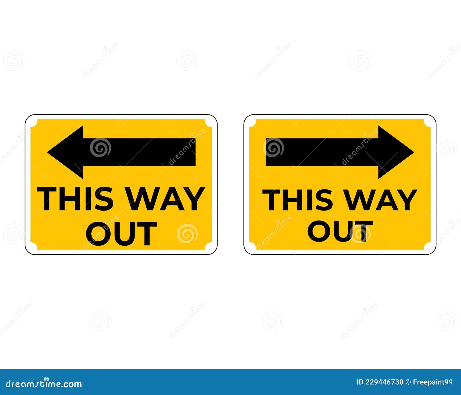 Entrance Sign Vector, Easy To Use and Print Design Templates. Stock ...